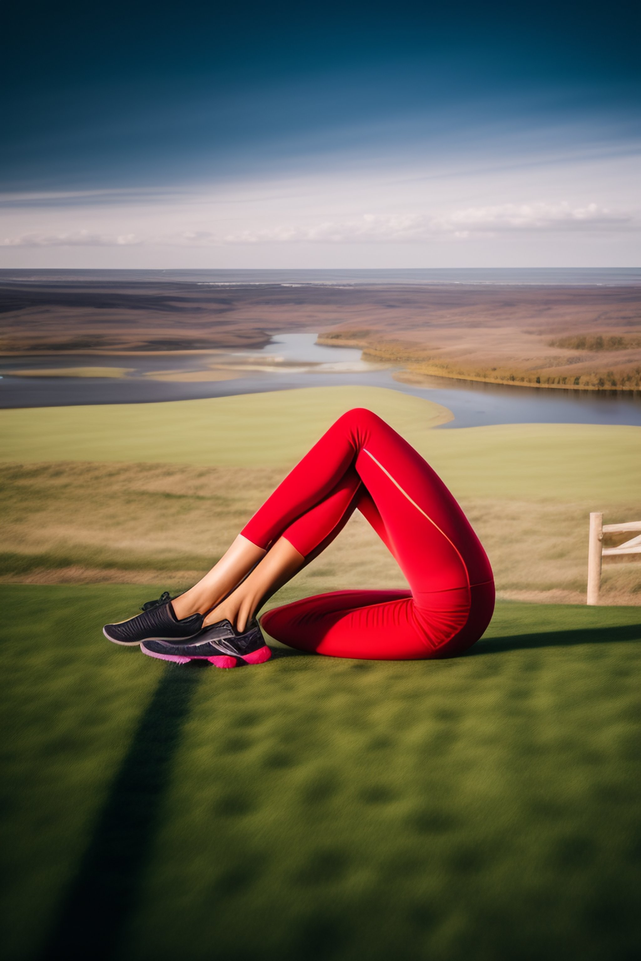 Lexica - Woman's legs in the air, crossed, hot