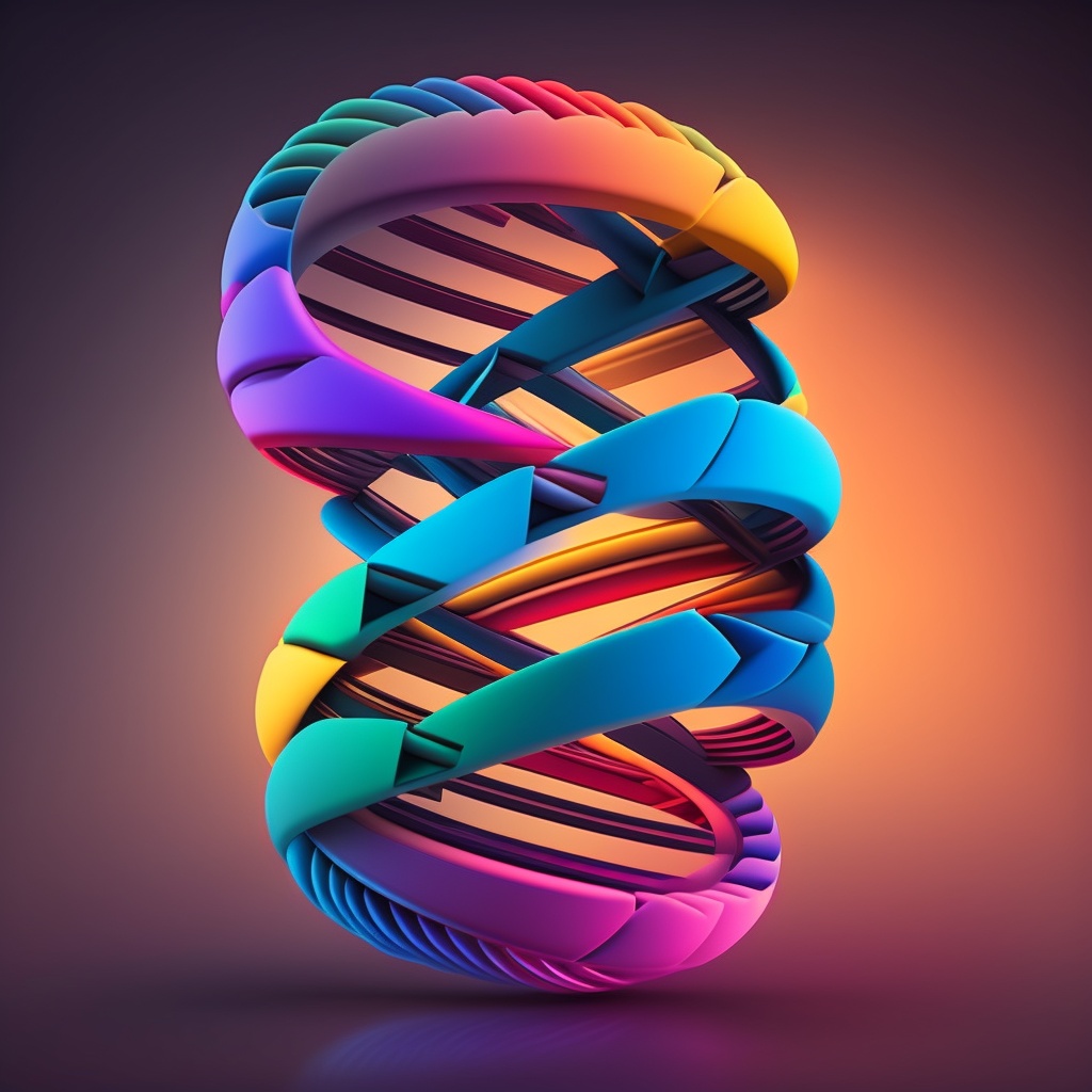 Lexica - A stylized DNA double helix in the shape of a brain ...