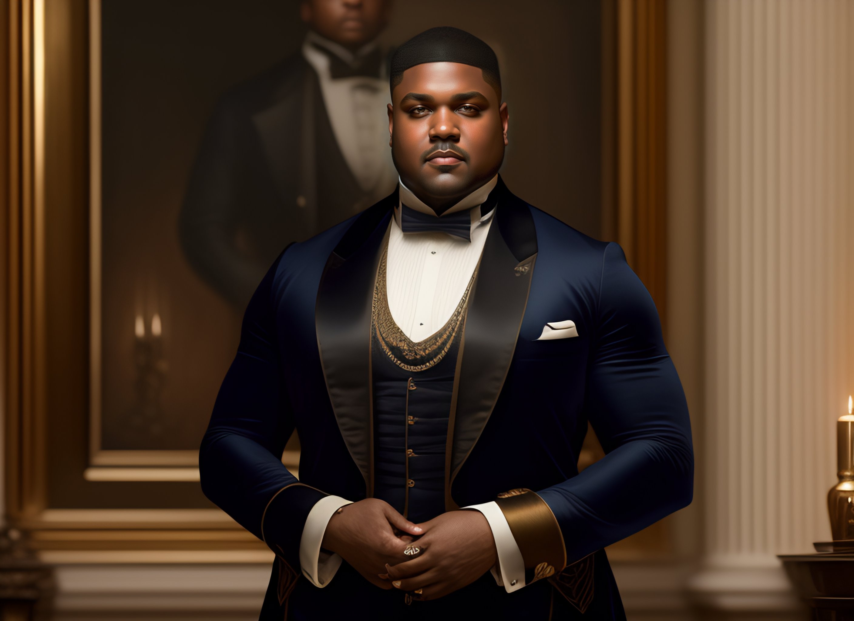 Lexica - Omar Benson Miller the actor official portrait of a victorian ...