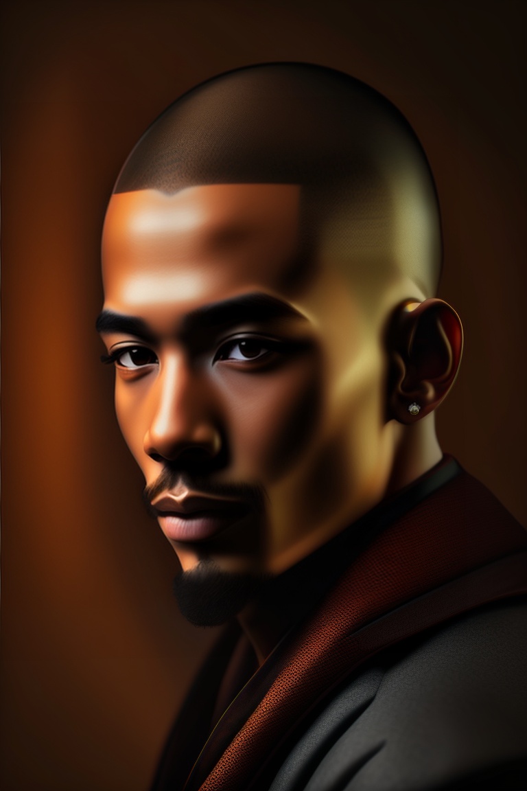 Lexica - A monk portrait, fornt face, looking, blck background, realestic