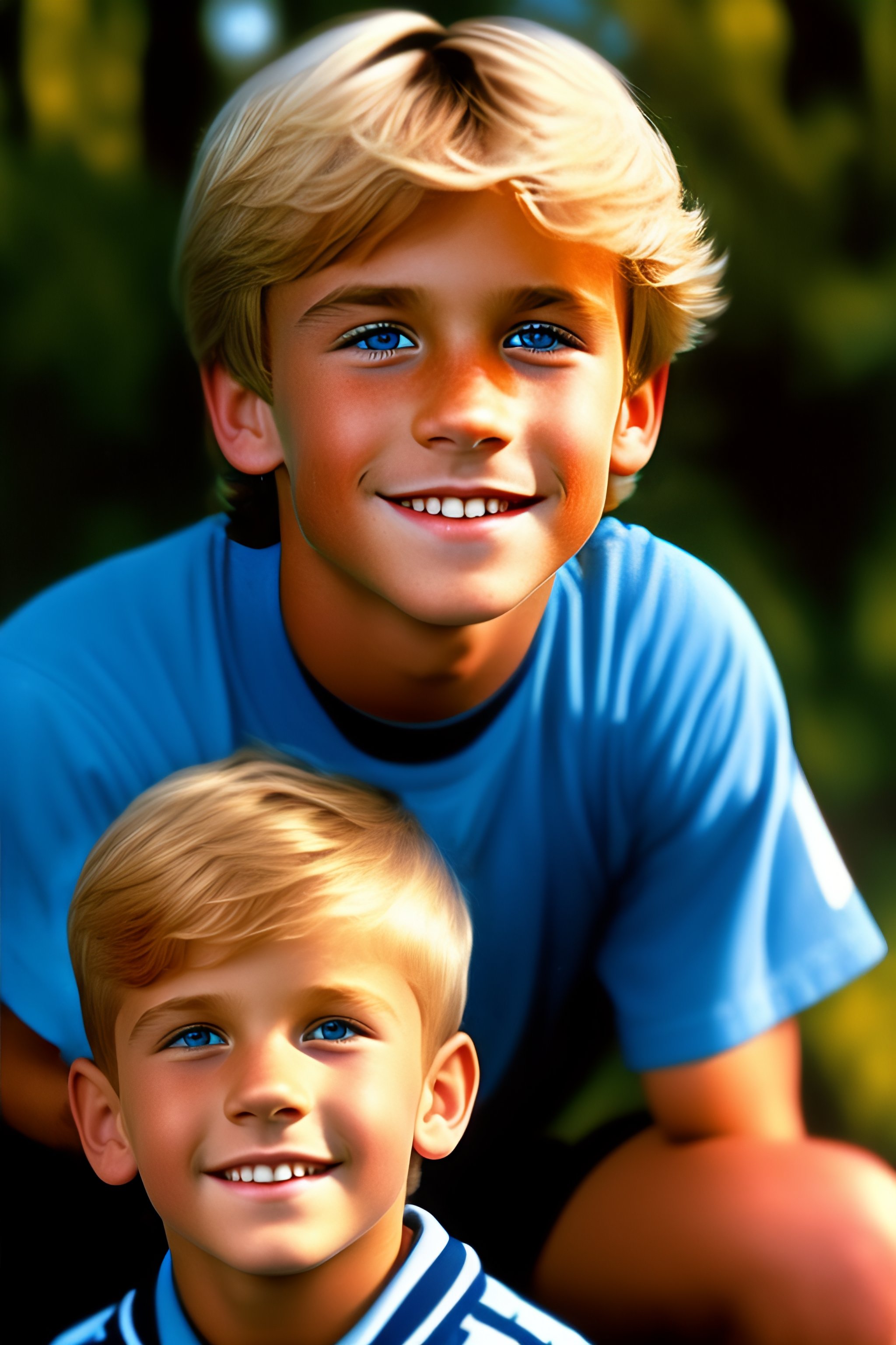 Lexica - A blonde boy with short hair and blue eyes named kurt and his ...