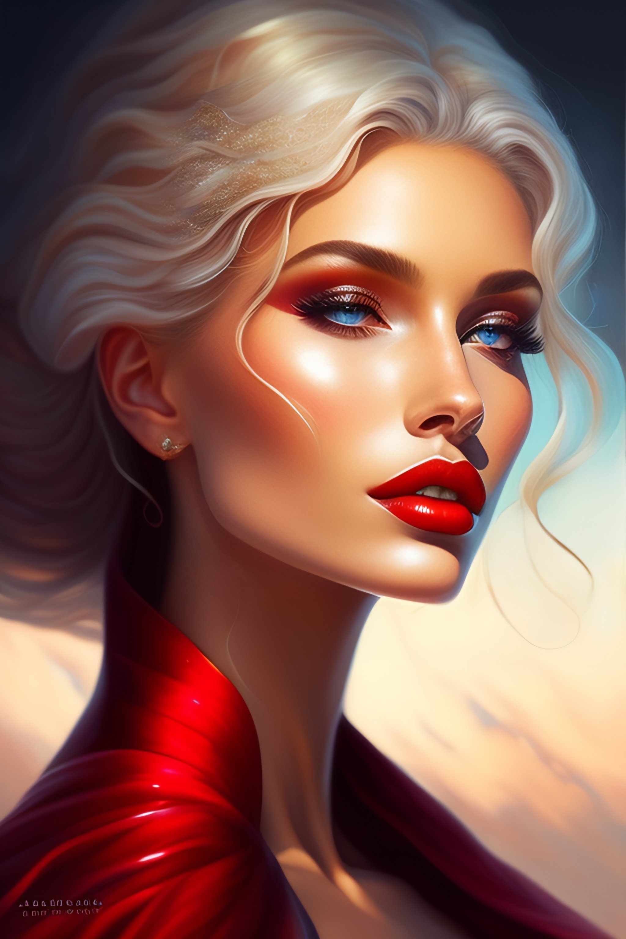 Lexica - Beautiful Veruschka , hair in sun, shimmering skin, digital ...
