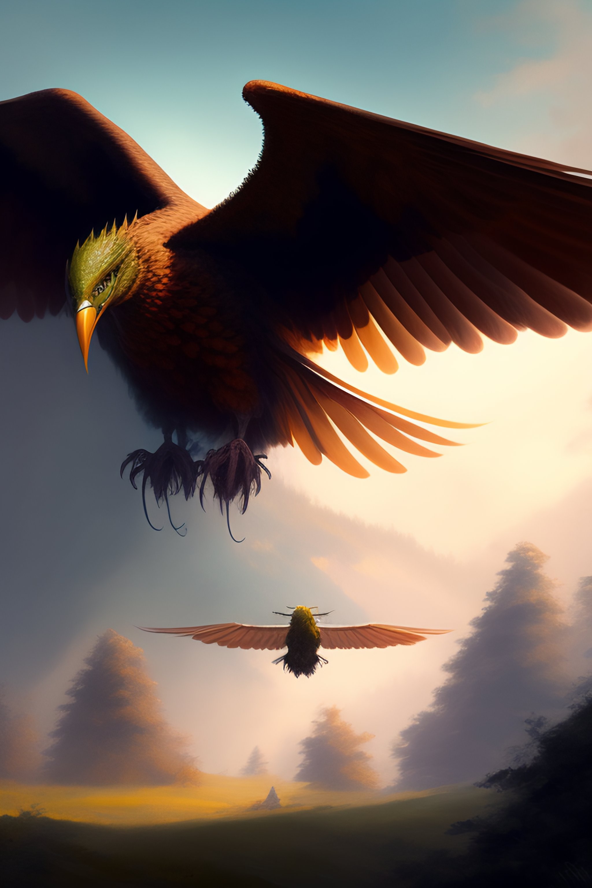 Lexica - Winged cthulhu, by justin gerard and greg rutkowski, digital ...