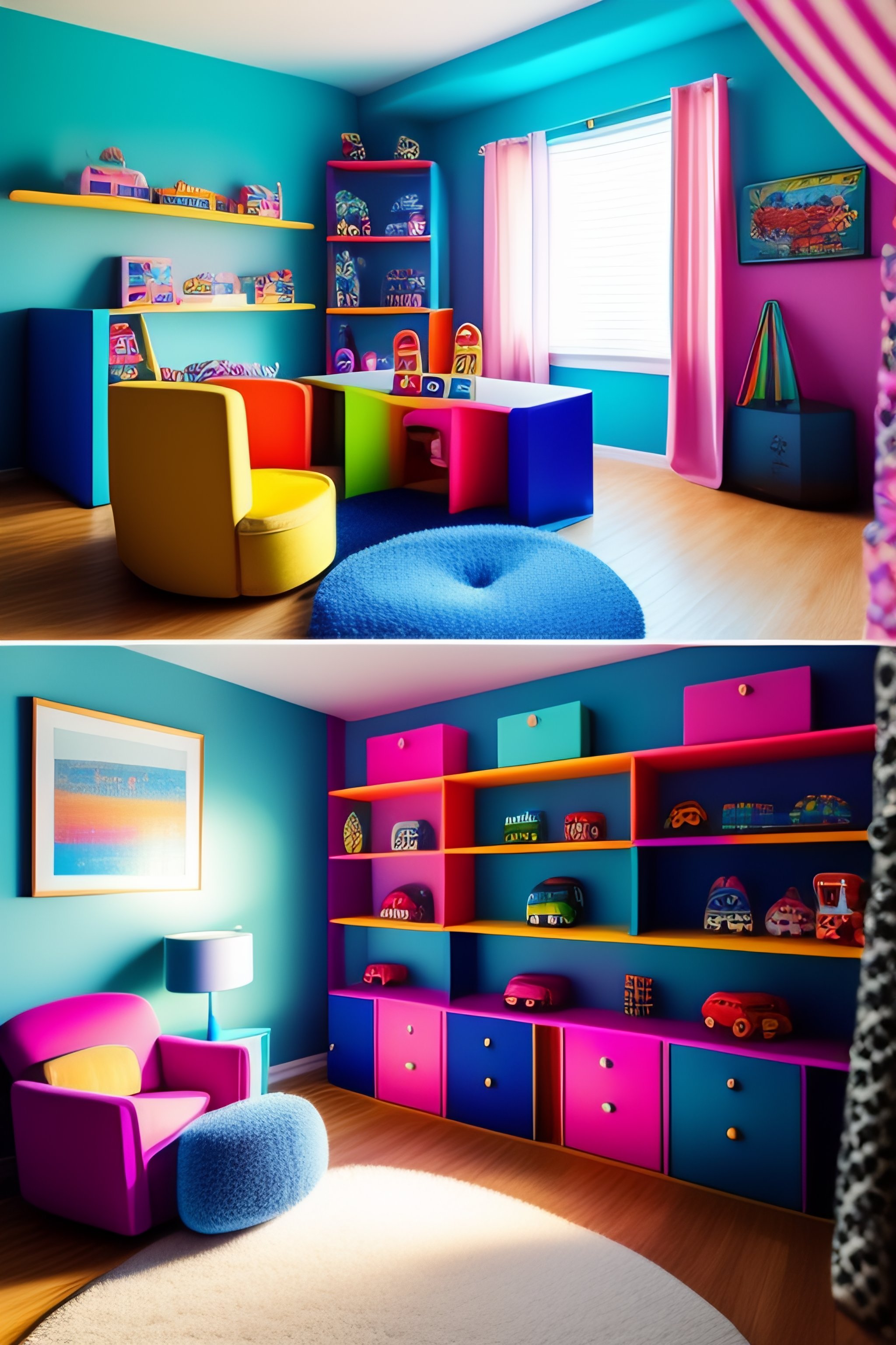 Lexica - A toy room setup for a 5 year old that loves Huggy Wuggy and ...