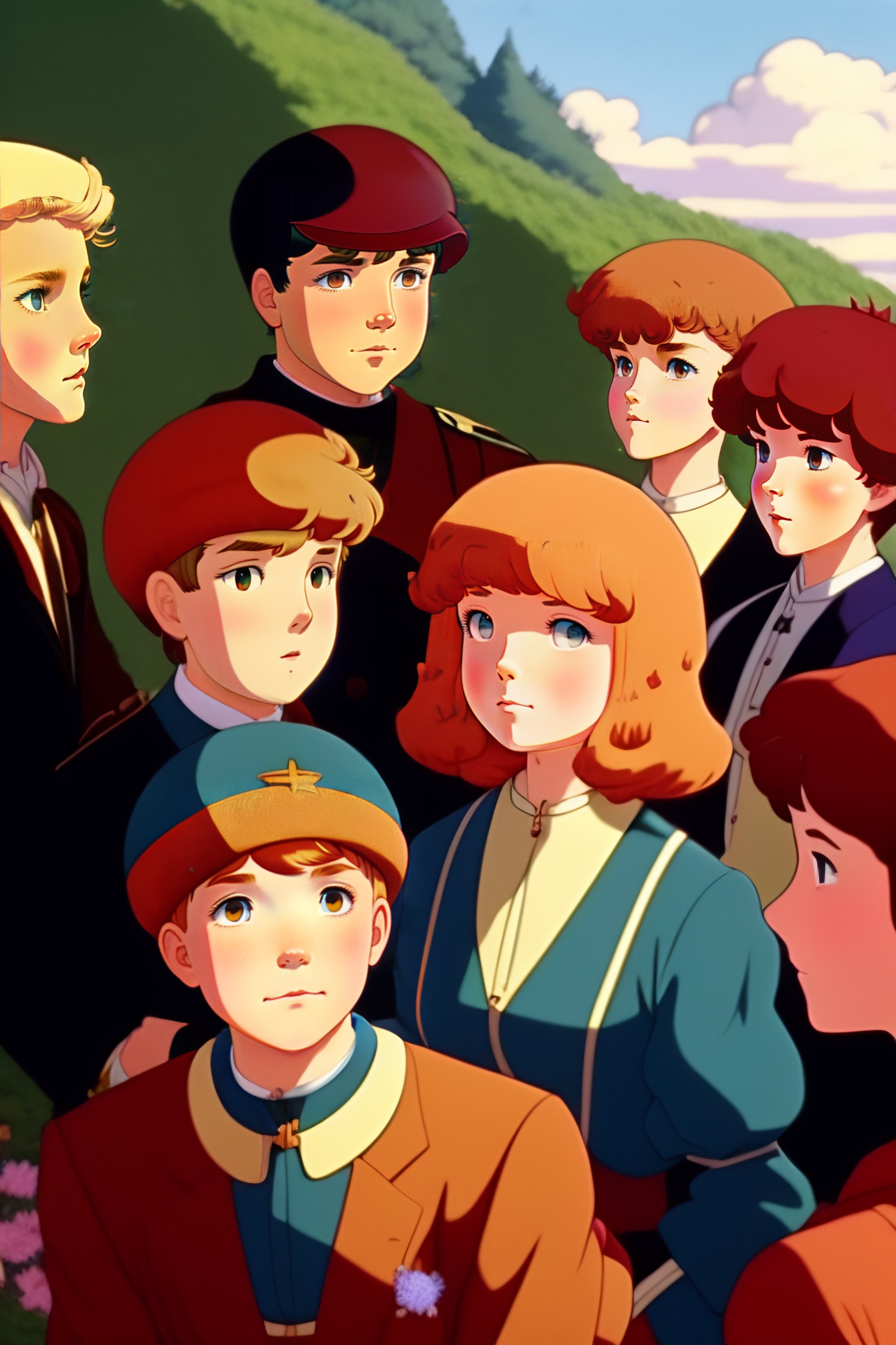 Lexica - Vintage 60's In the style of Ghibli Animation, being taught ...