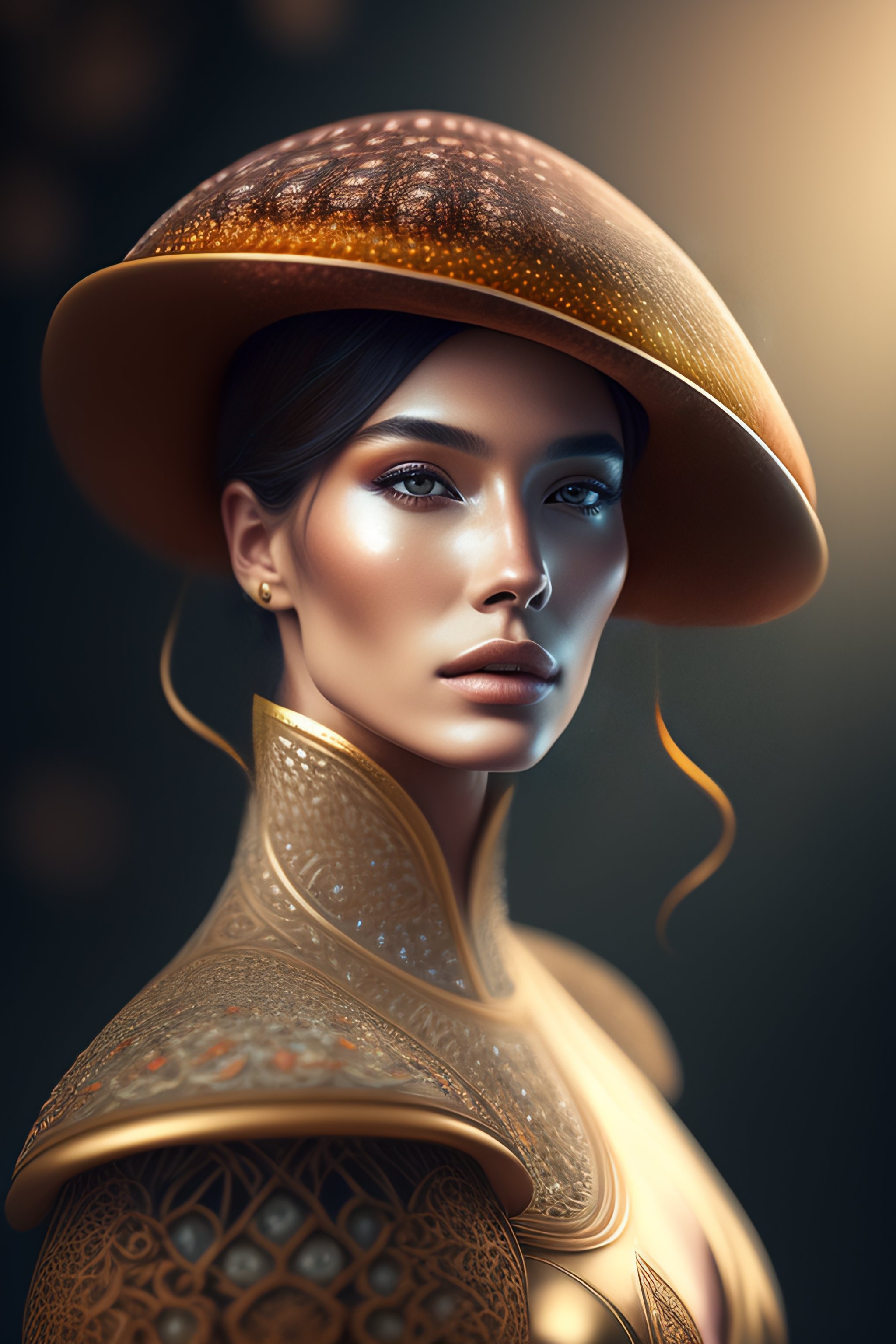 Lexica - ****transparency layered human inside with mushroom hybrid ...