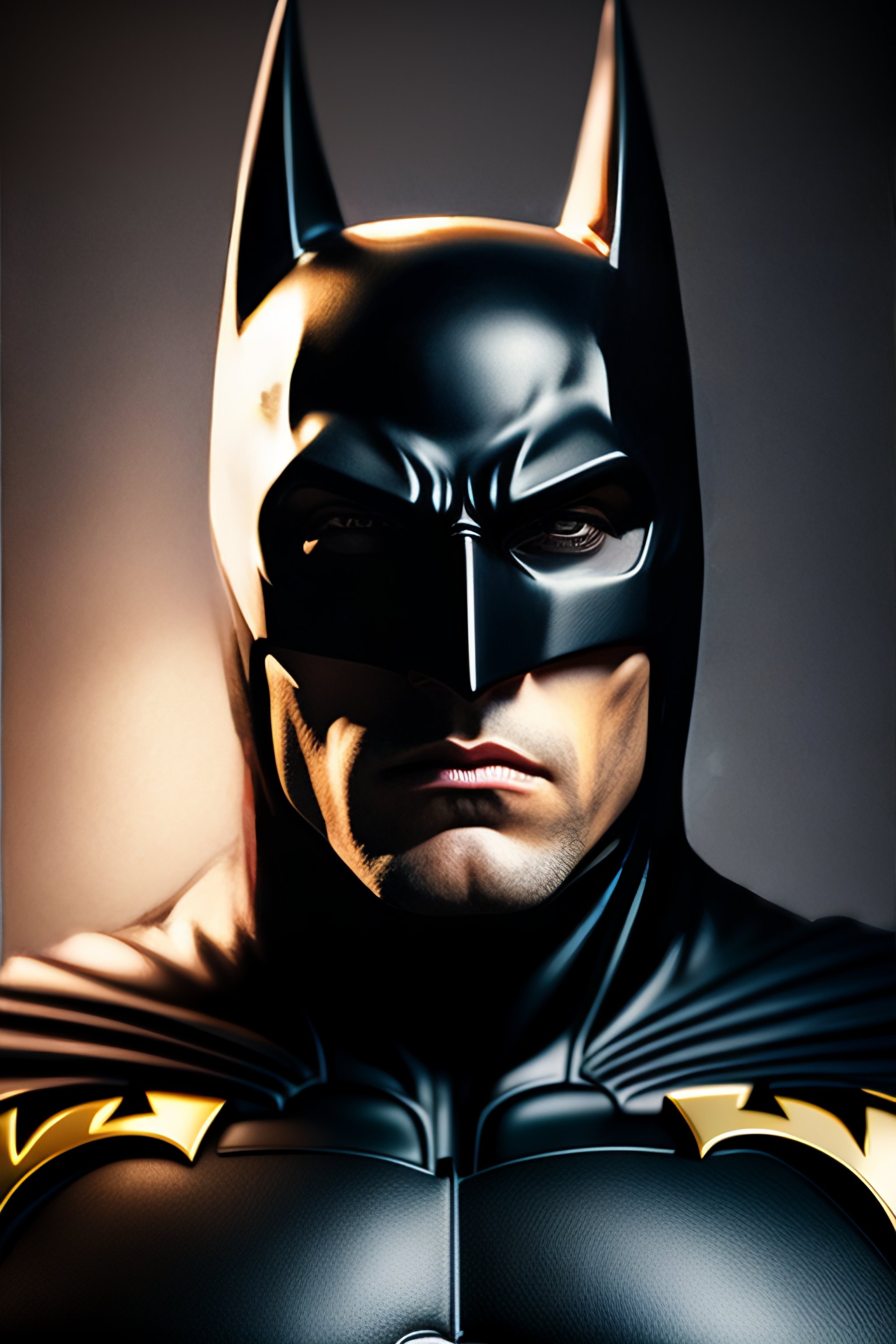 Lexica - Batman, fine detailed, watching frontal in camera, dark-room ...