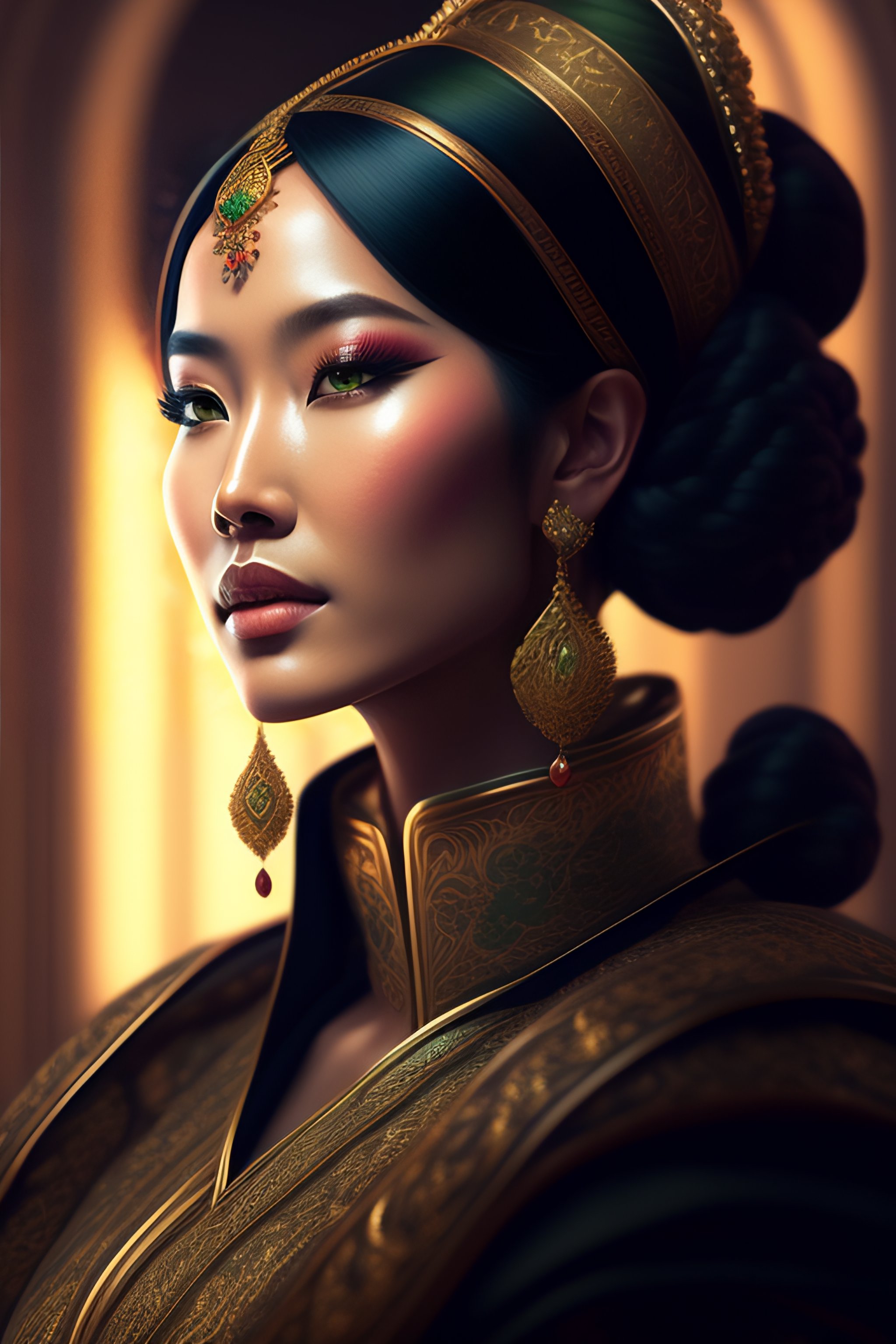 Lexica - A beautiful empress portrait, with a brilliant, symmetrical ...