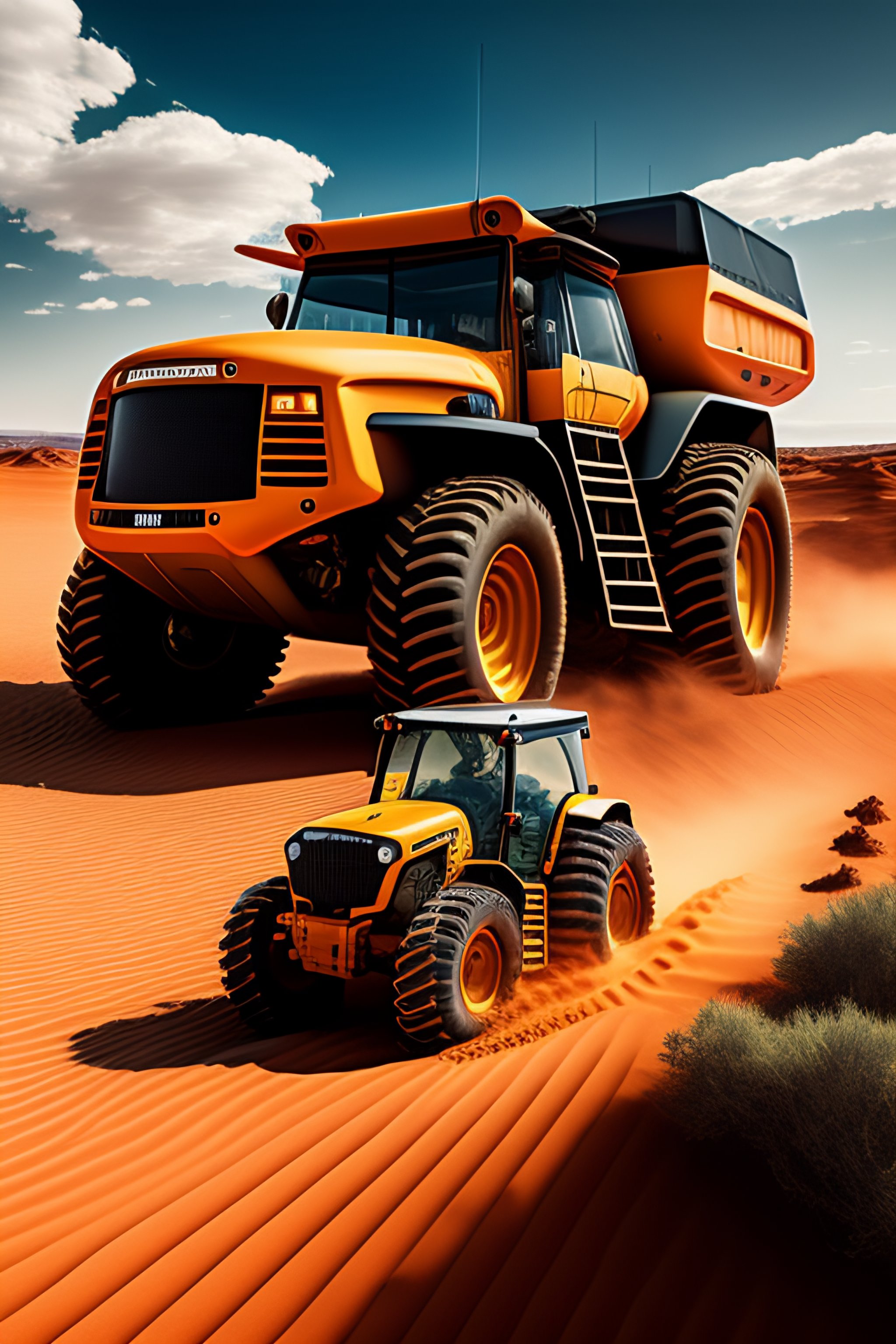 Lexica - Off-road tier tractor mars planet