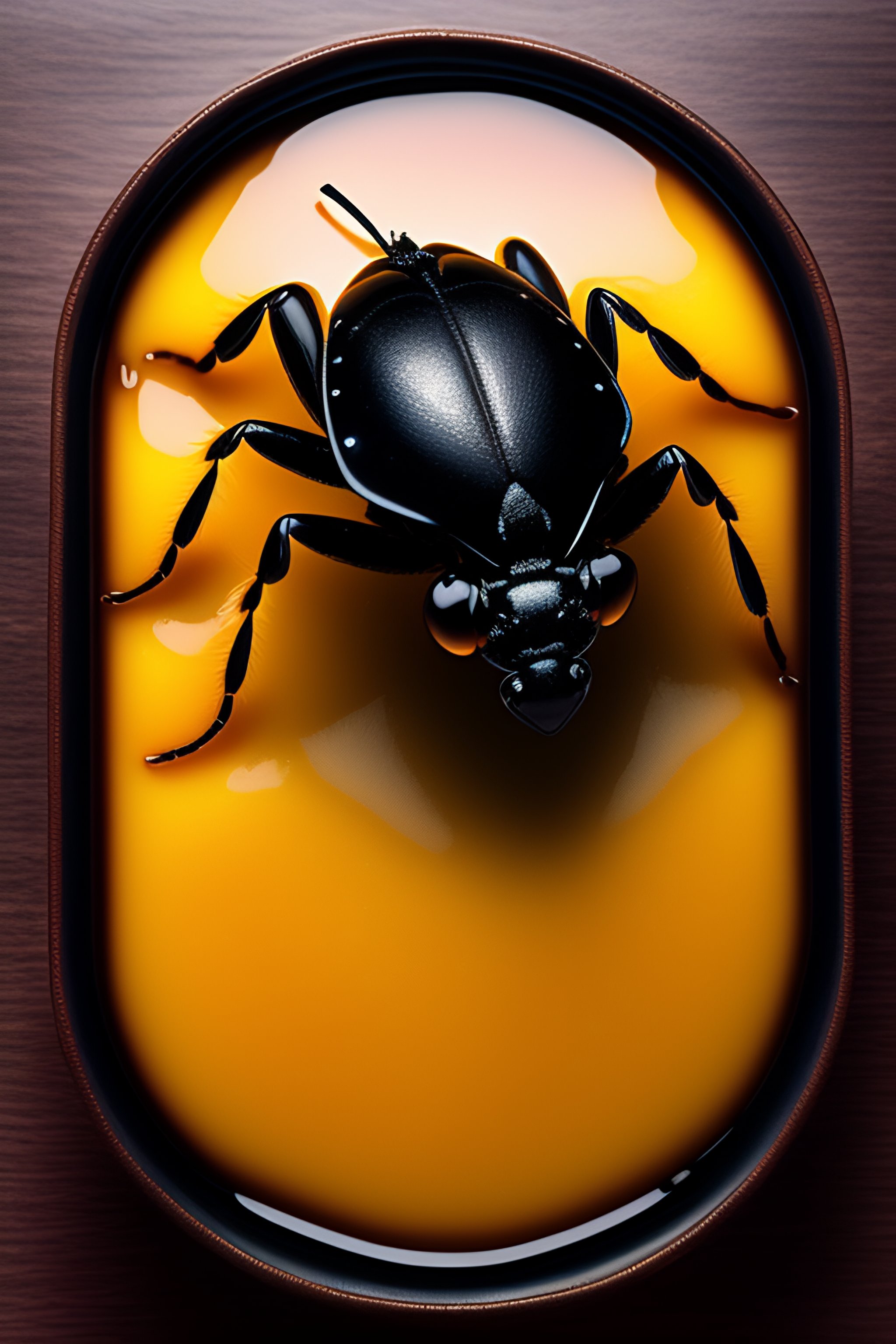 Lexica - Black bug, sad face