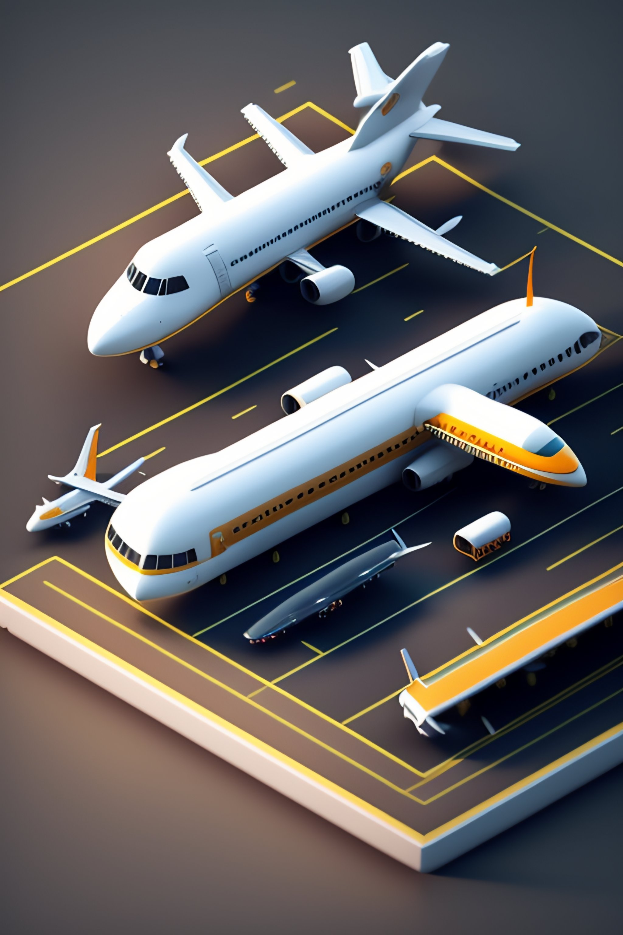 Lexica - Detailed isometric airport, pixel art, unreal engine voxel ...