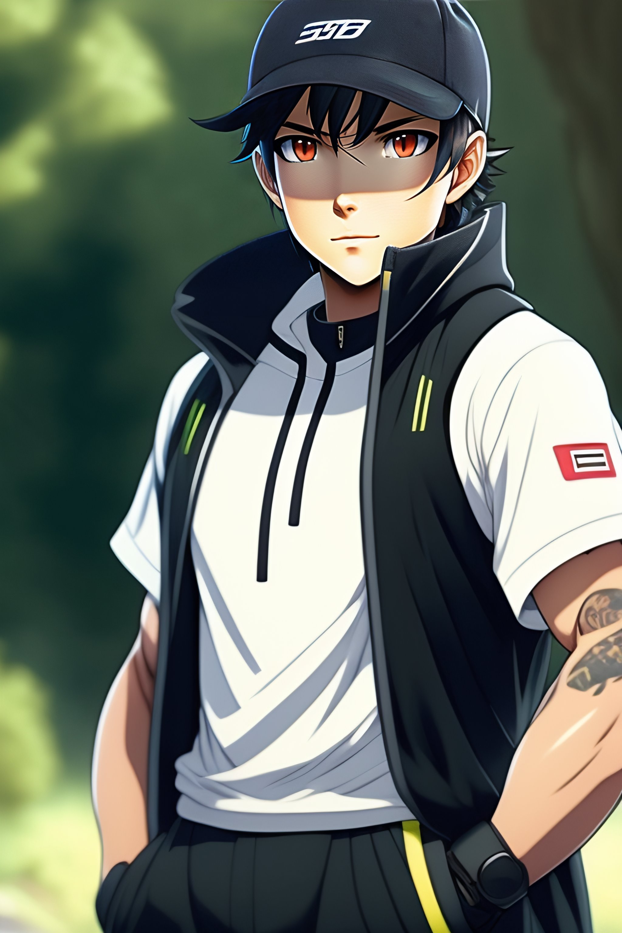 Lexica - Male Pokemon trainer in techwear clothes by Ken Sugimori