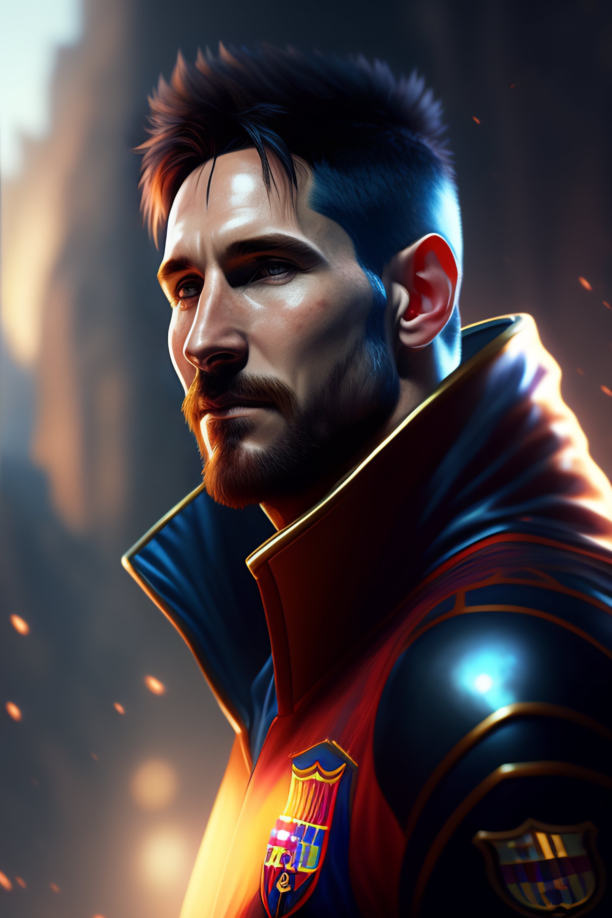 Lexica - Lionel Messi staring at the camera smirking and laughing ...