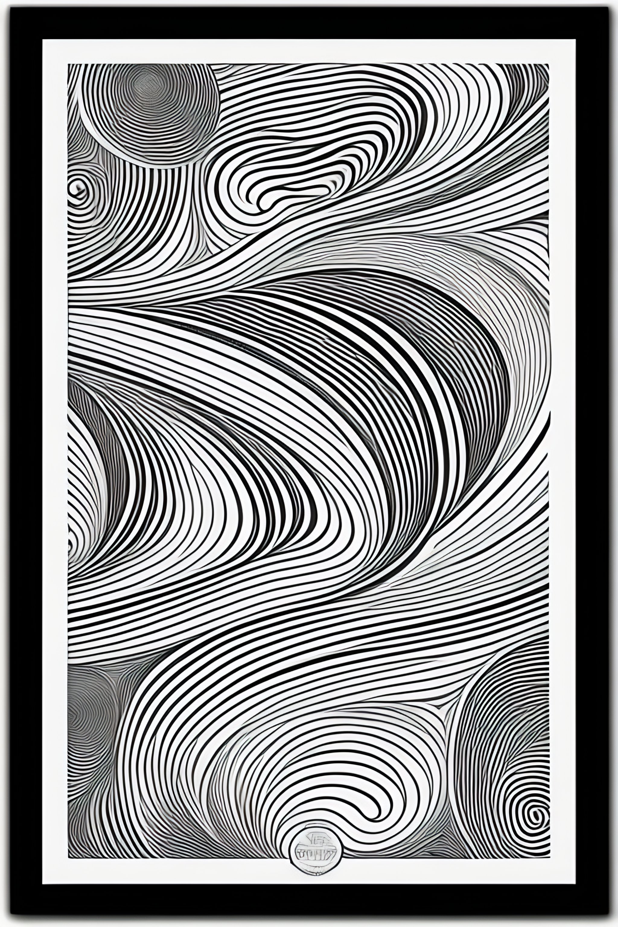 Lexica - Style number, number one, one, black and white, realistic line ...