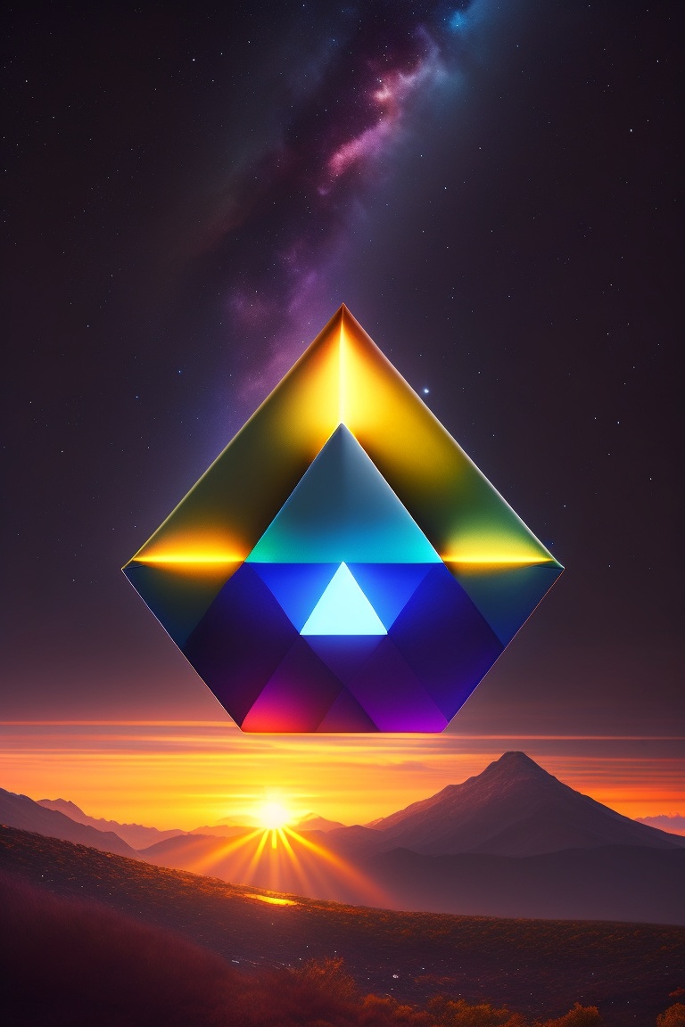 Lexica - Star of david, light, sunrise, mountain