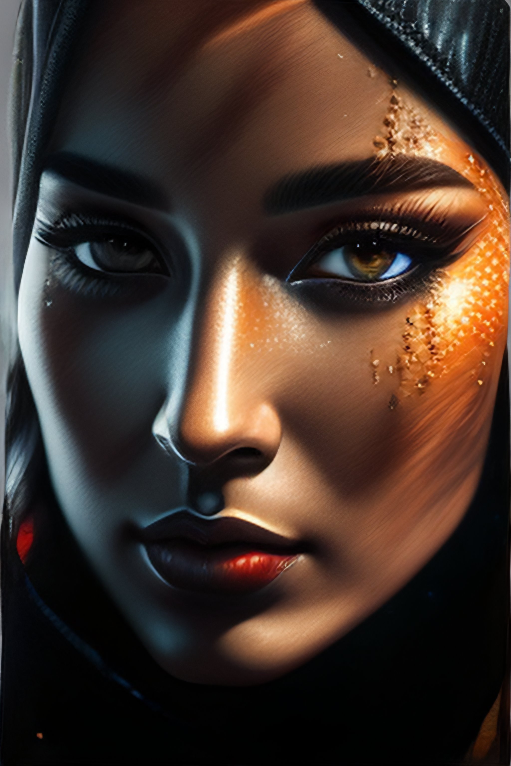 Lexica - Monster with one eye in the rain , render, rembrandt ...