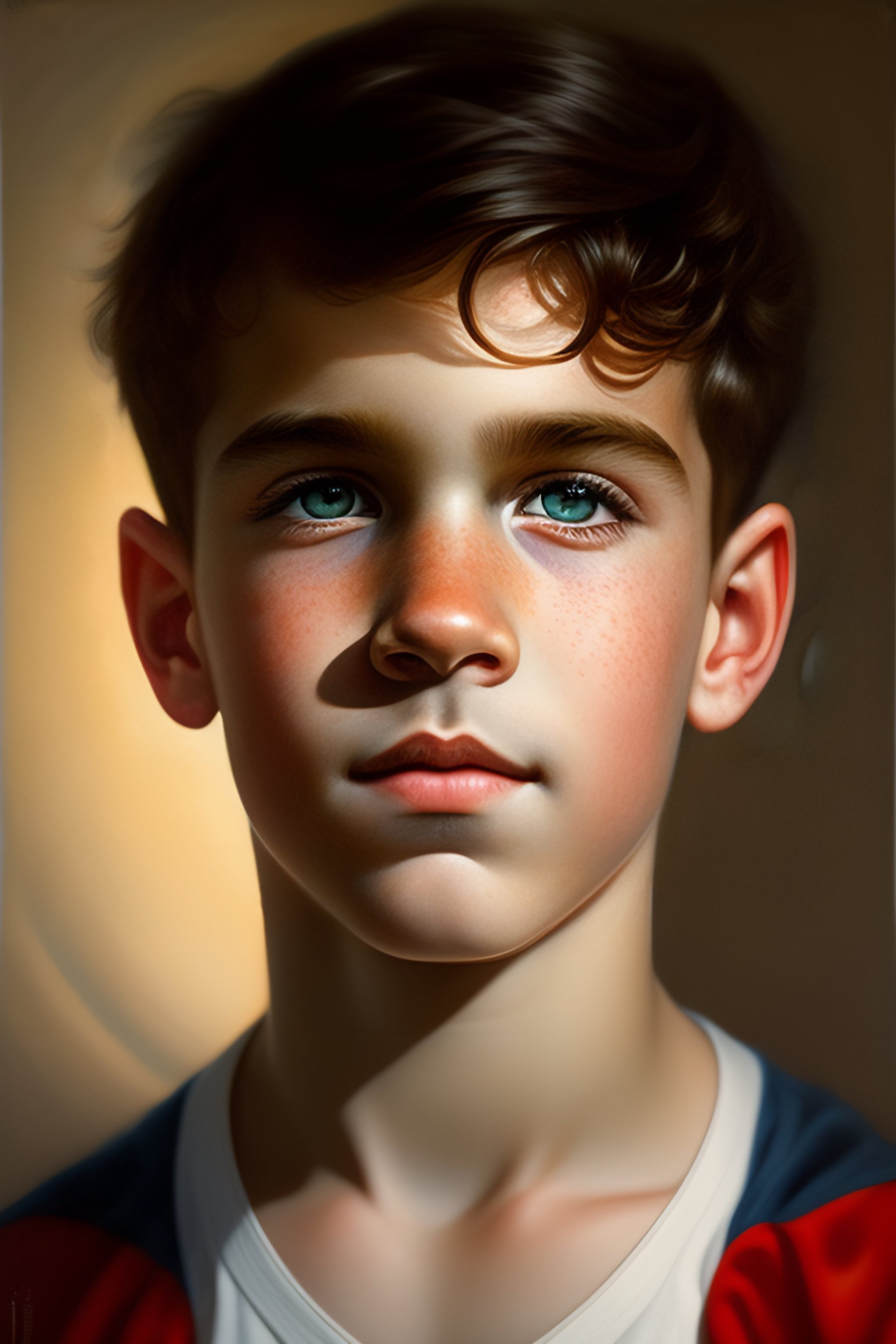 Lexica - Portrait of a handsome young boy, by tom bagshaw and manuel ...