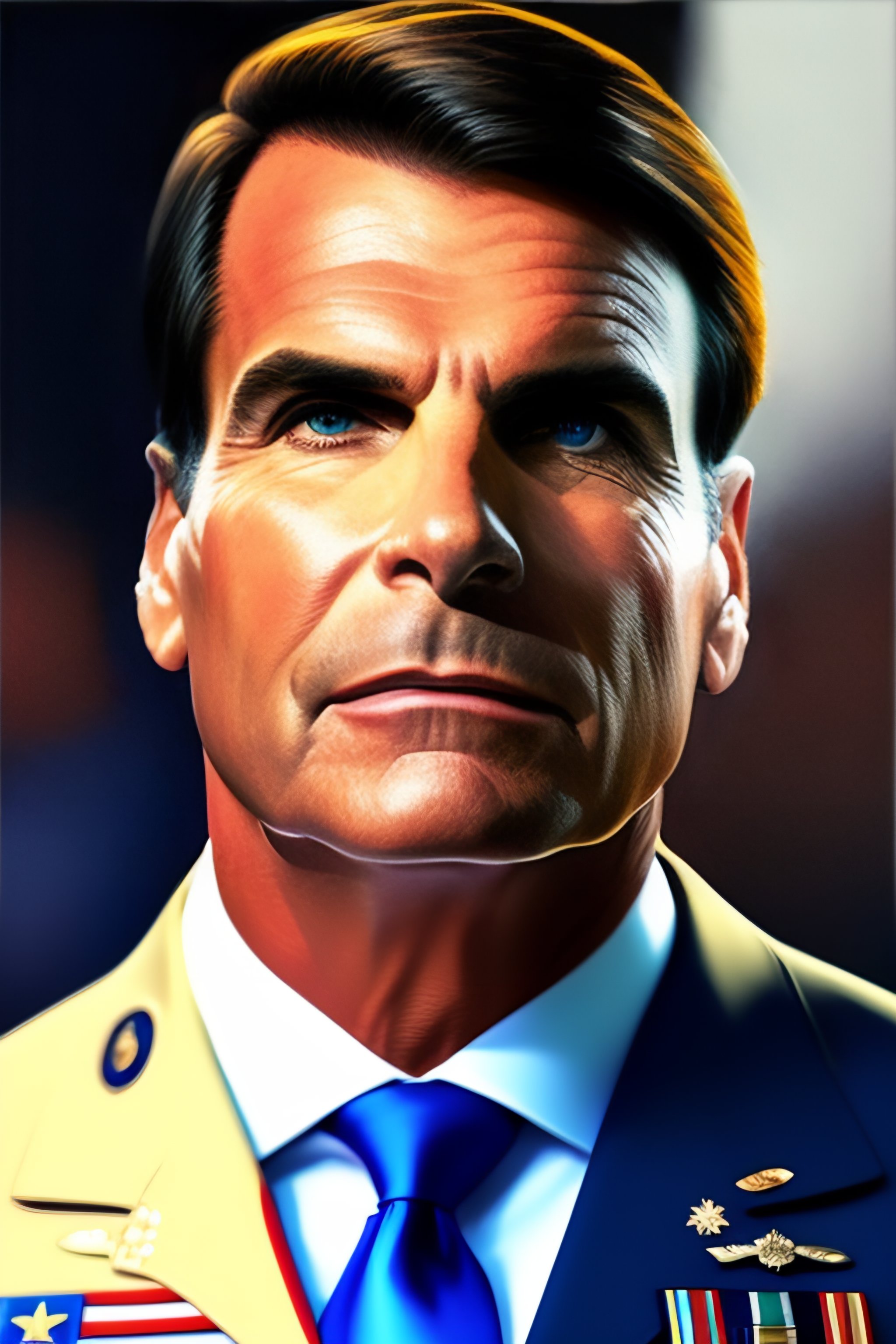 Lexica - A full-body portrait of Brazilian President Jair Bolsonaro ...