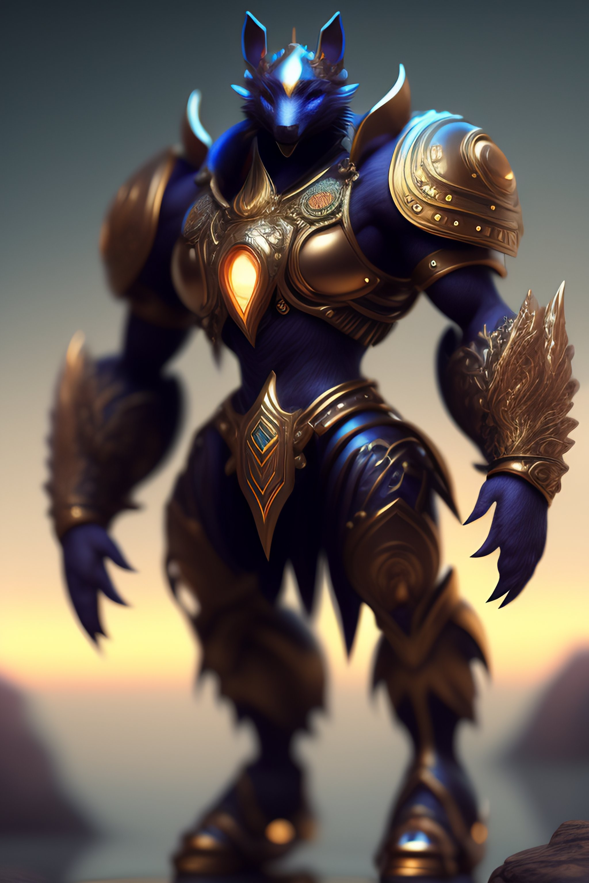 Lexica - Mysterious fantasy creature, full body cinematic style digital ...