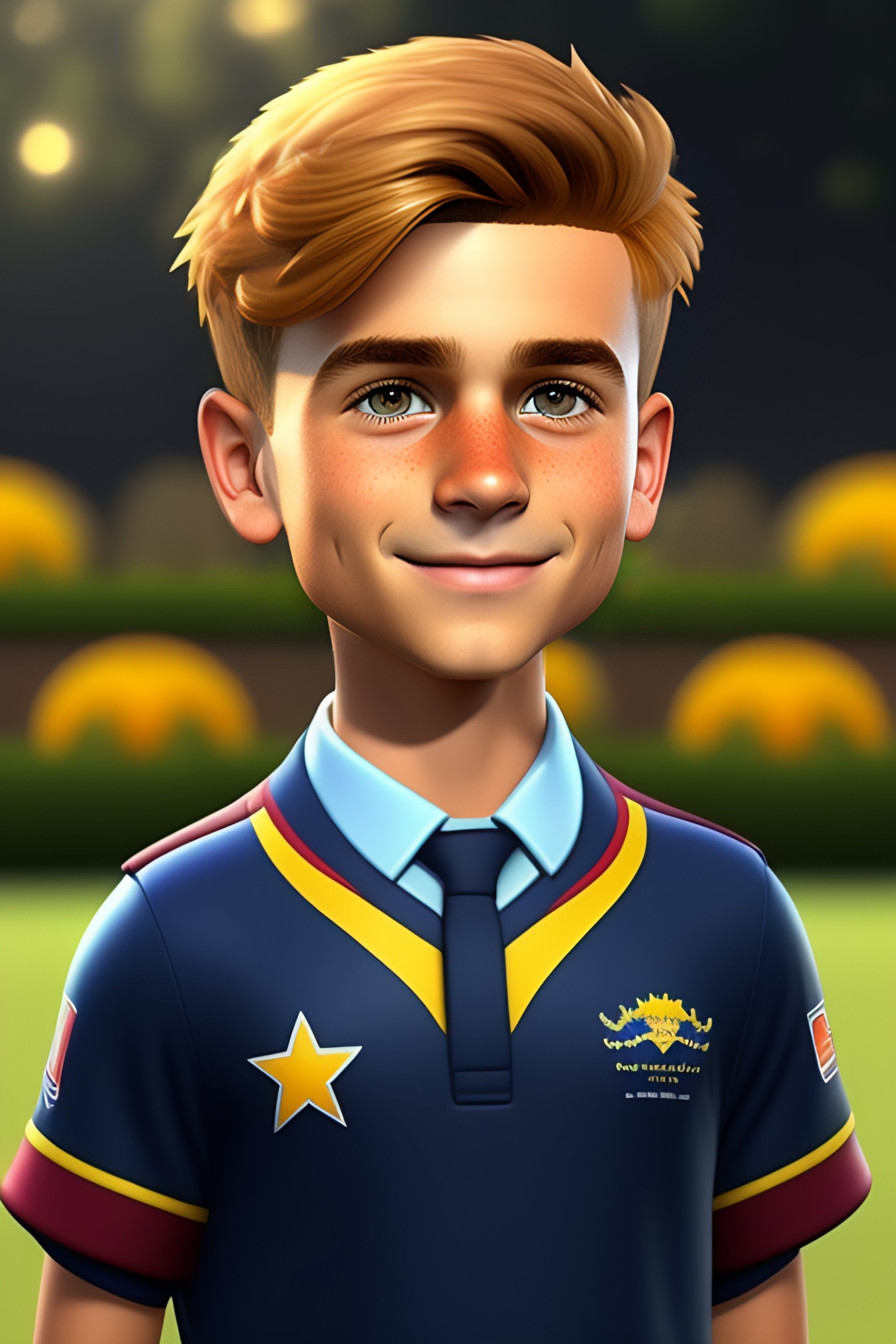 Lexica - Create a australian boy as a cartoon character with wheatish ...