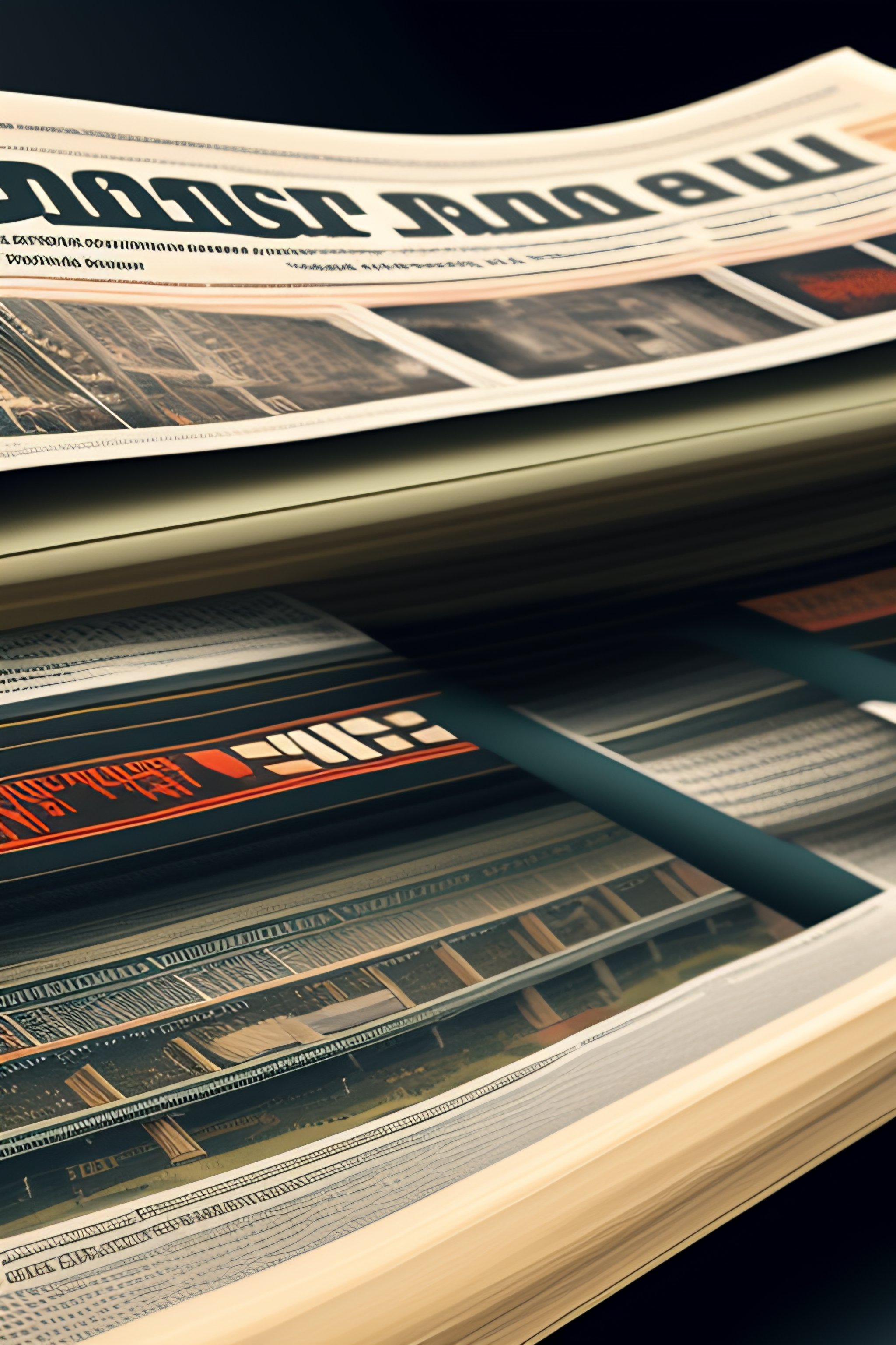 Lexica - Offset lithography, newspaper, 60s style, full page, detailed ...