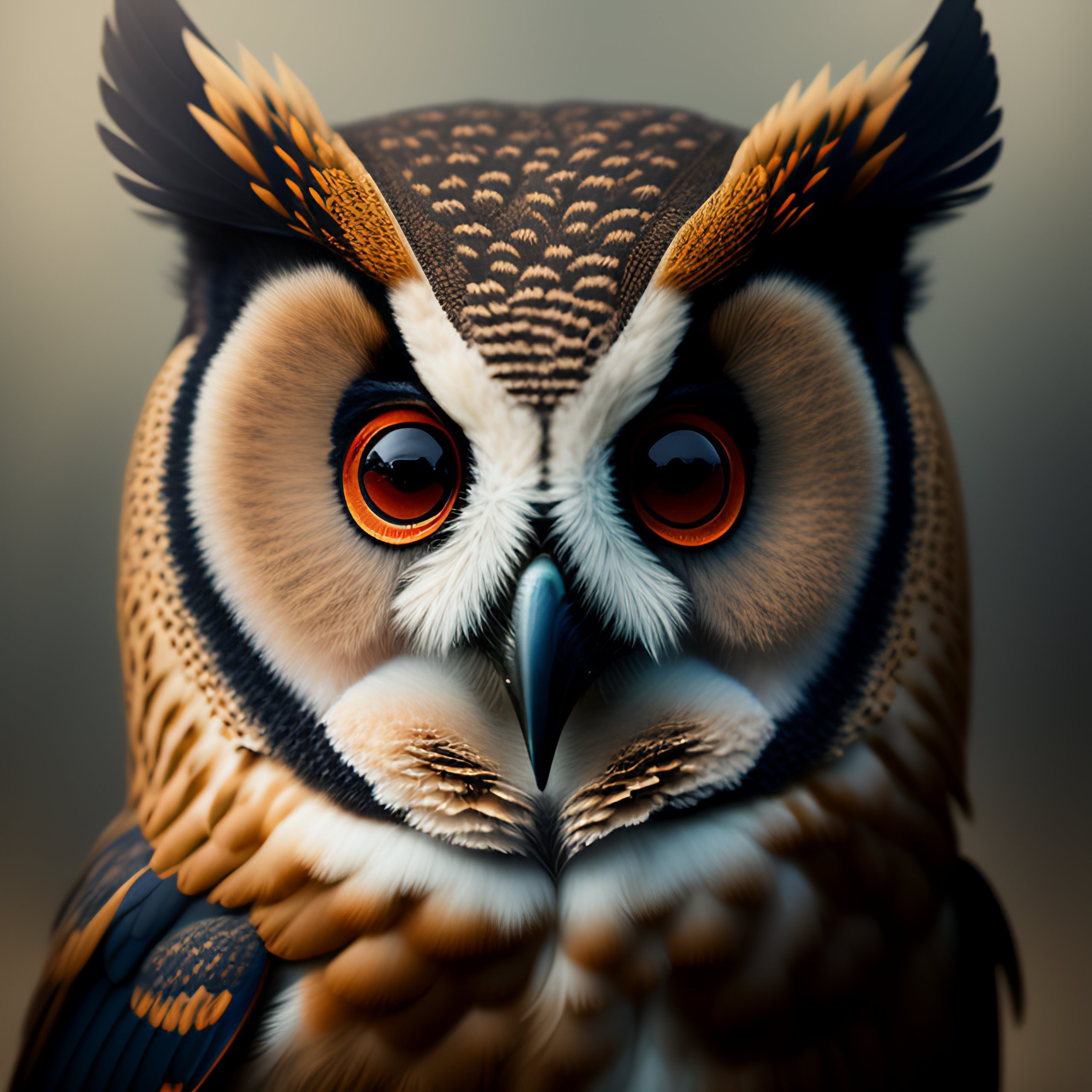 Lexica - An bloody and murderer owl holding a weapon, ultrarealistic
