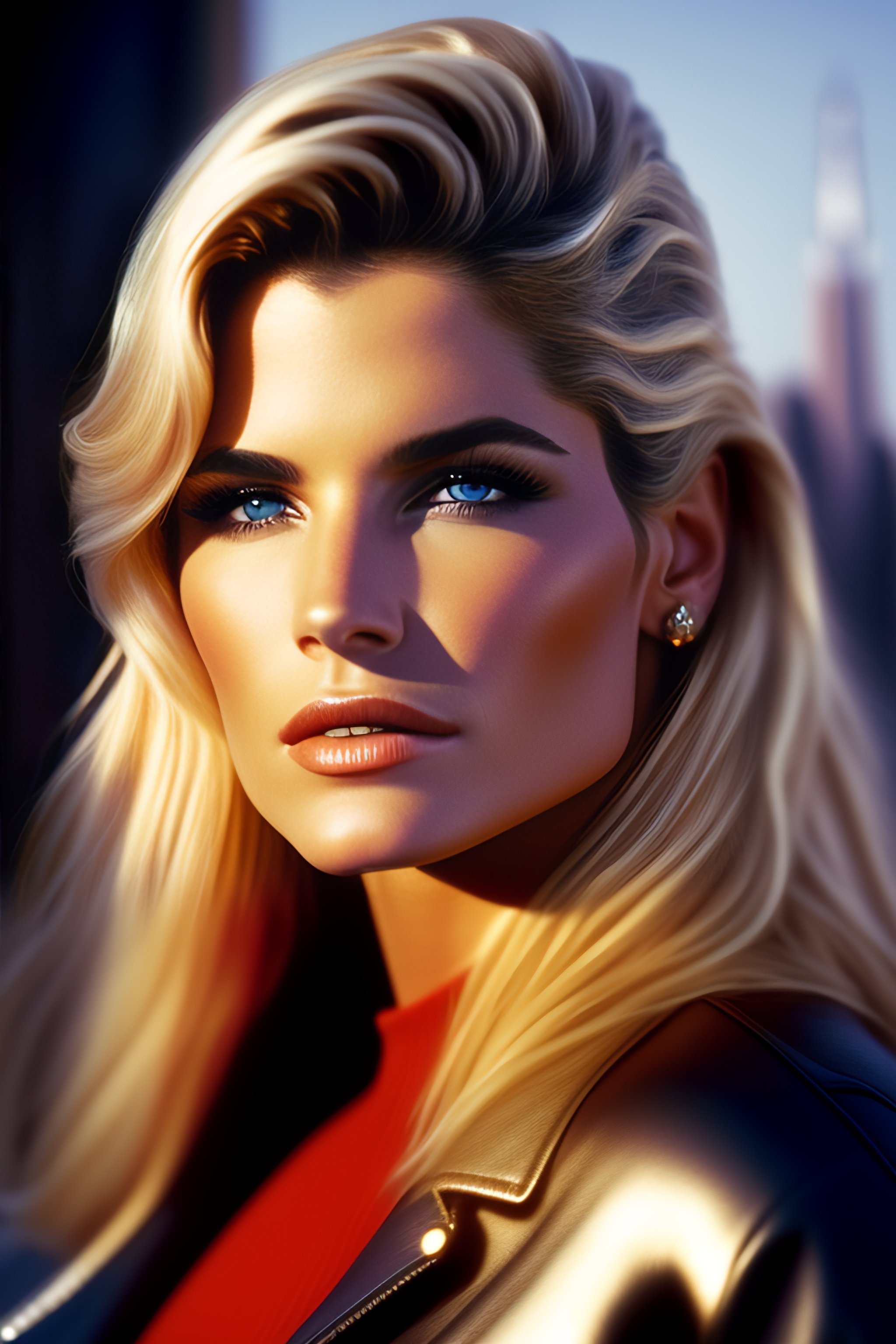 Lexica - A highly detailed cinematic headshot photograph of a beautiful ...
