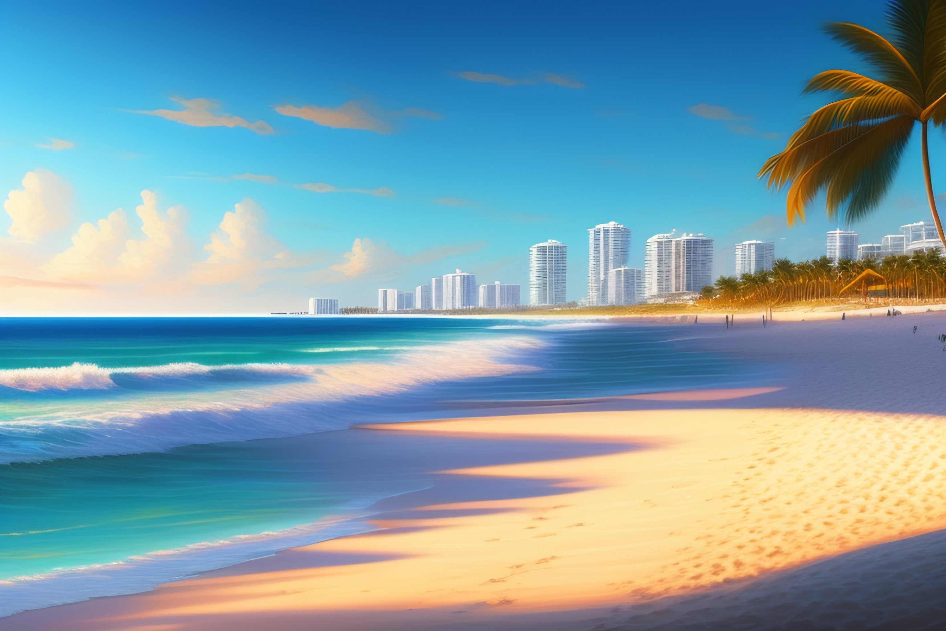 Lexica - A beautiful painting of Fort Lauderdale Florida by Greg ...