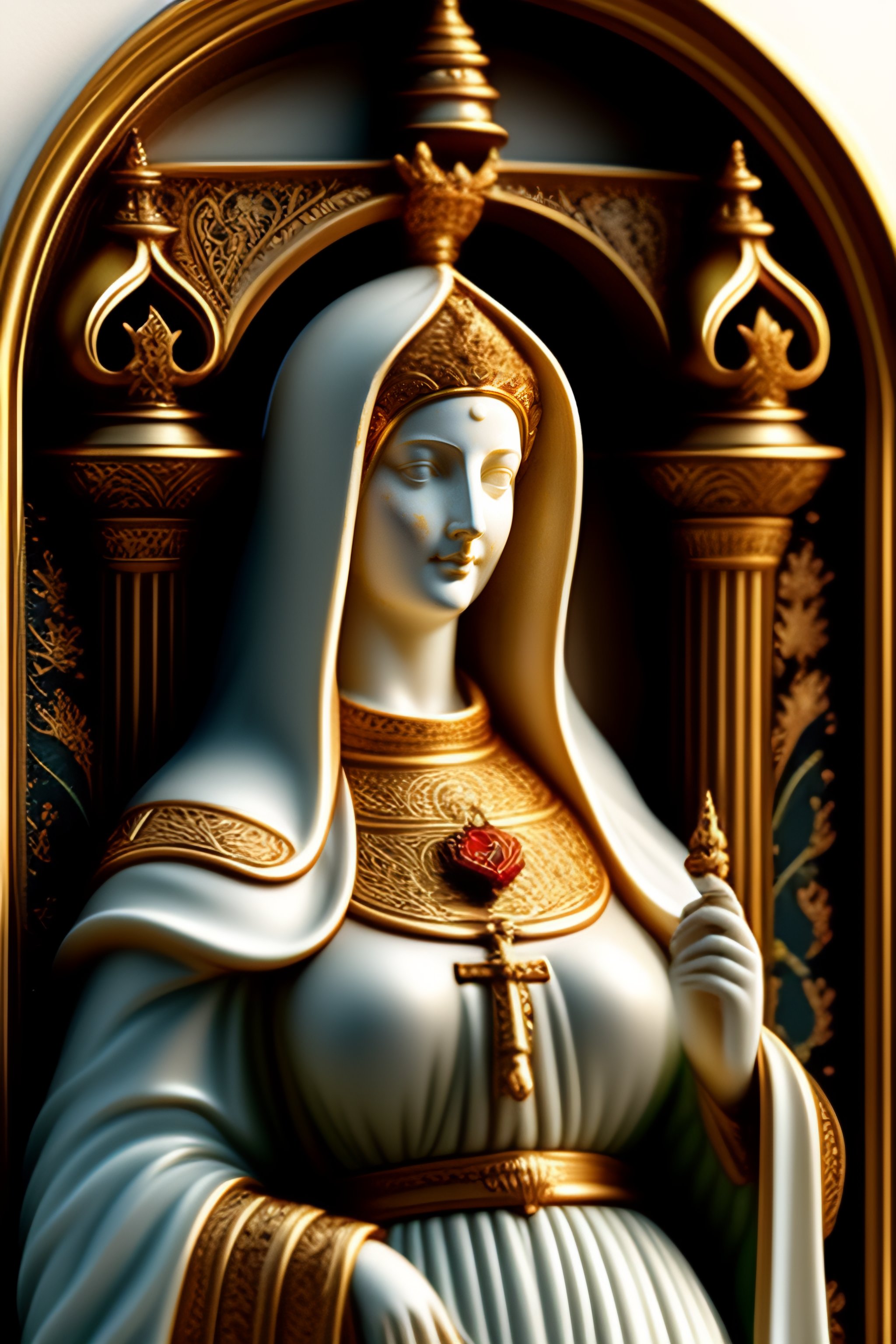 Lexica - German Benedictine abbess renaissance high detail