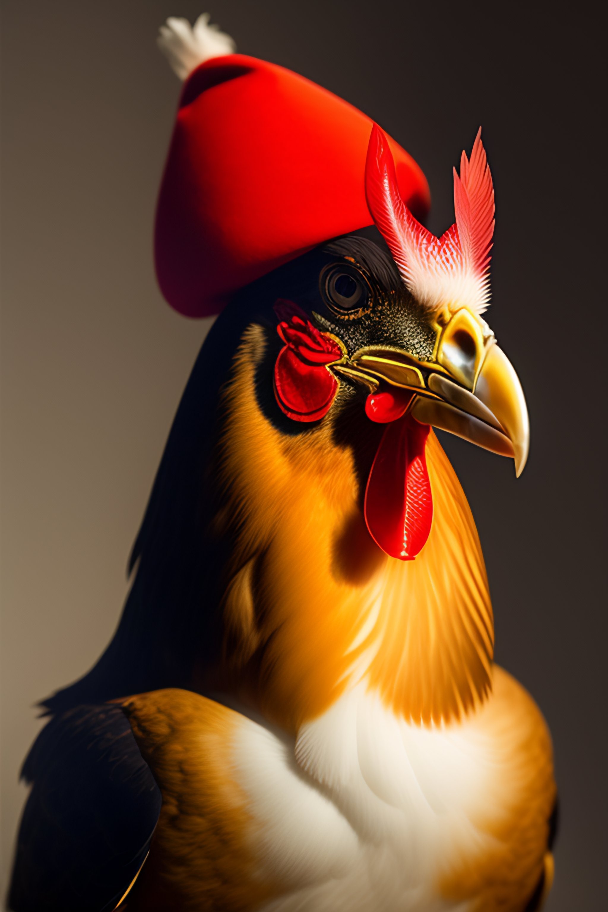 Lexica - Chicken with Red hat