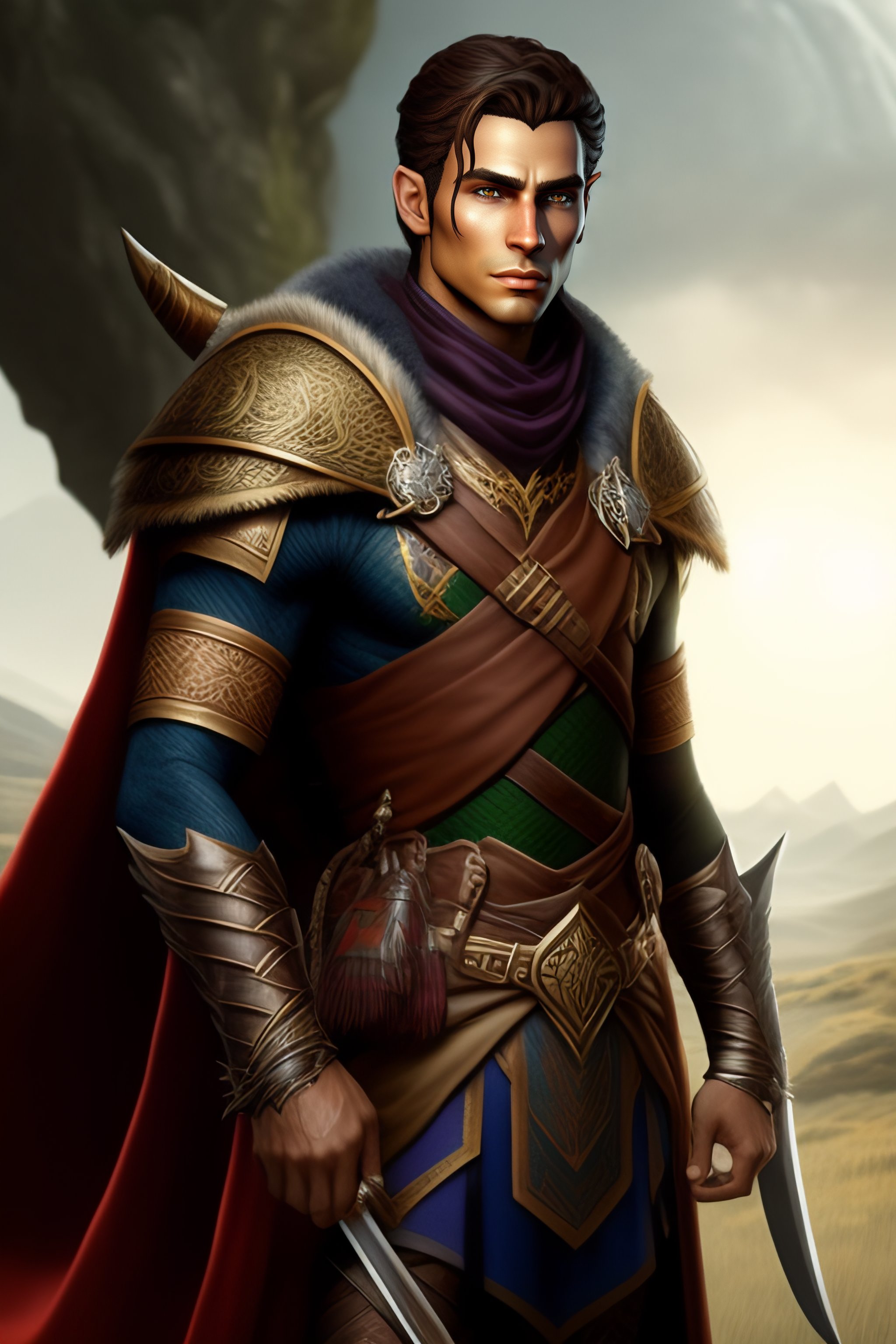 Lexica - Half-elf male ranger