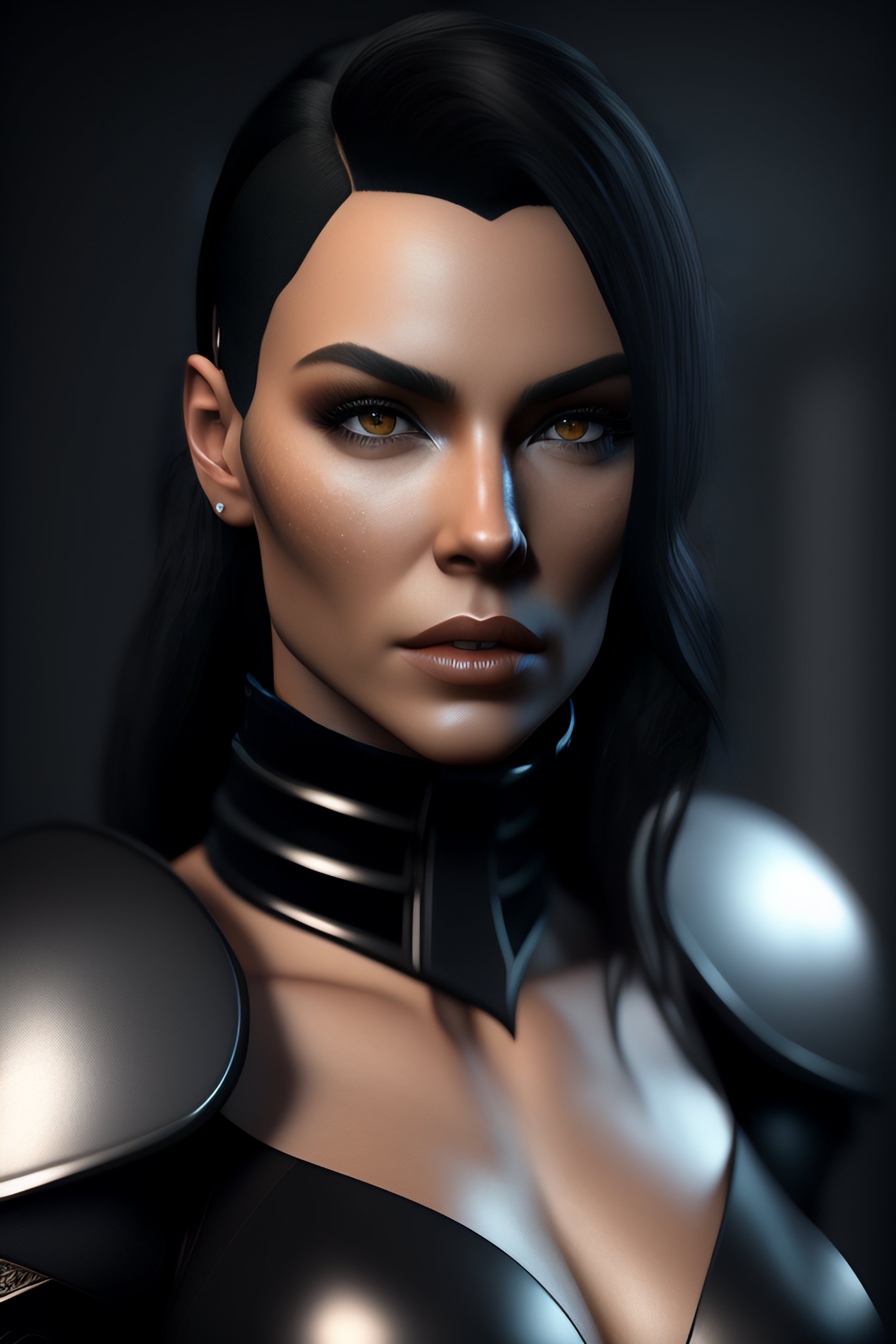 Lexica - Dark and gloomy full body 8k unity render, female cyborg ...