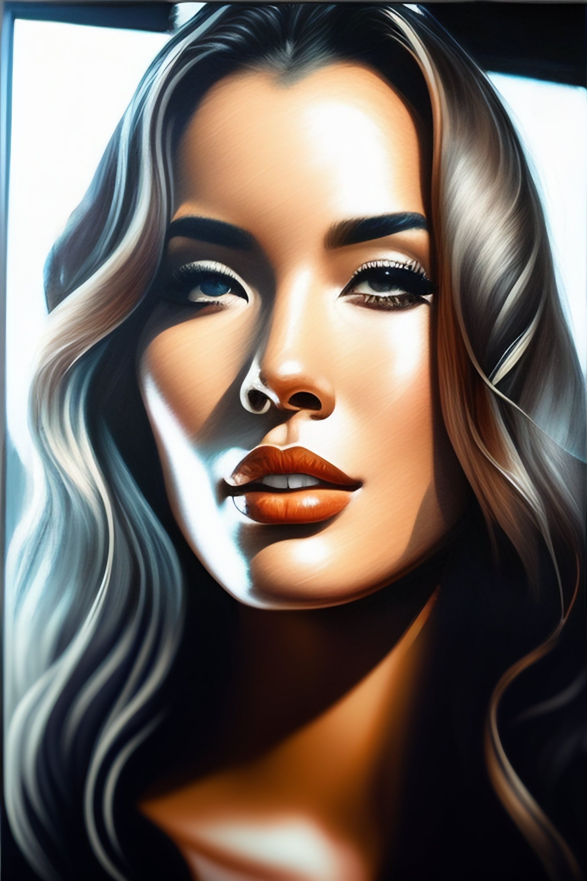 Lexica - Calligraphy art face