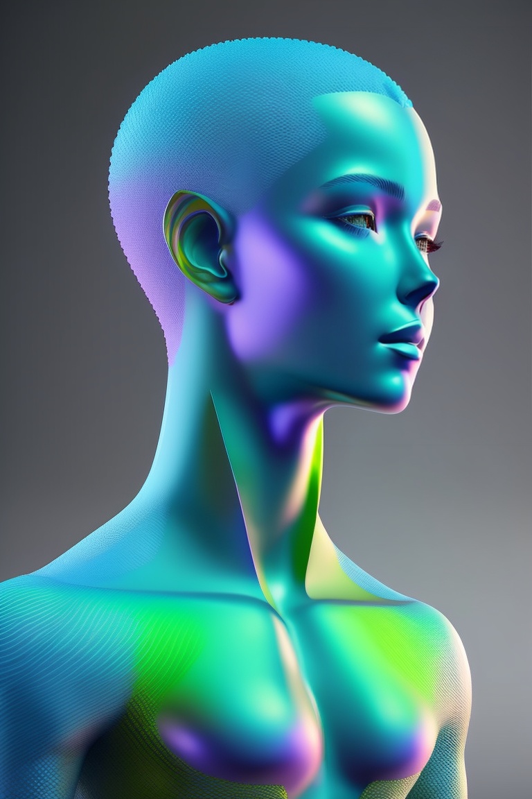Lexica - Create an avatar with closure head and body with abstract ...