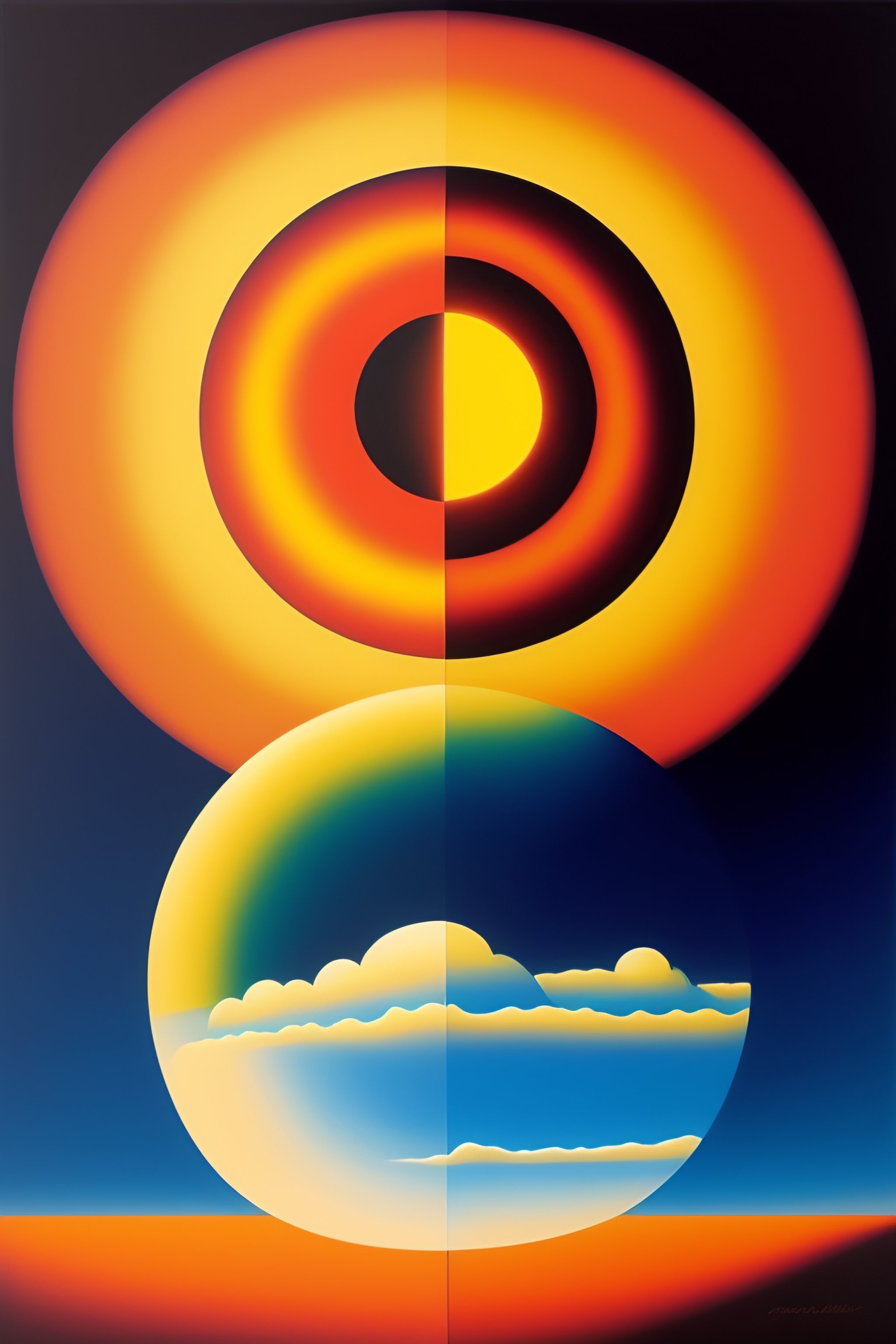 Lexica - The Sun radiates with optimism and positivity. A large, bright ...