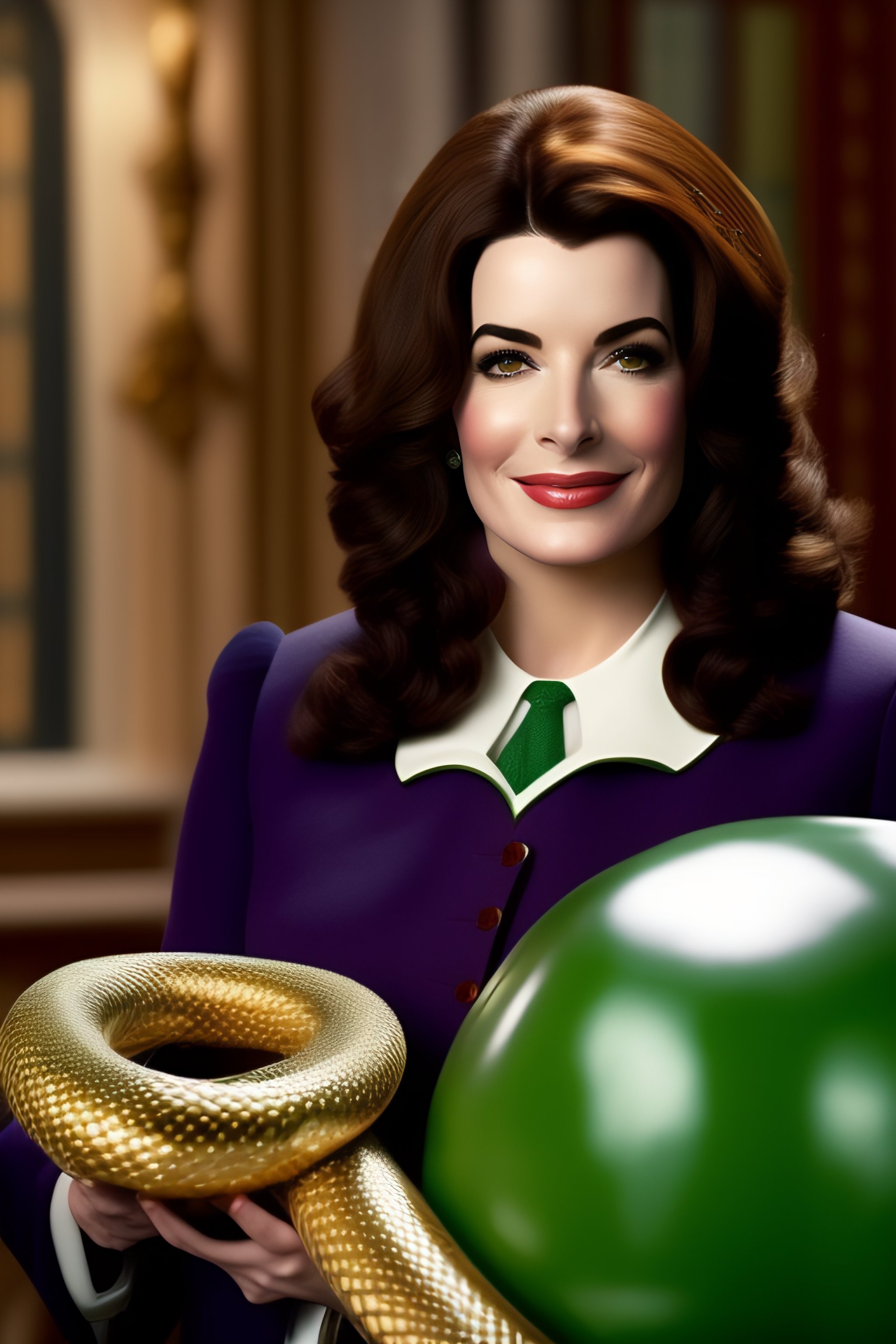 Lexica - Nigella Lawson as 19yo Hermione Granger wearing a Slytherin ...