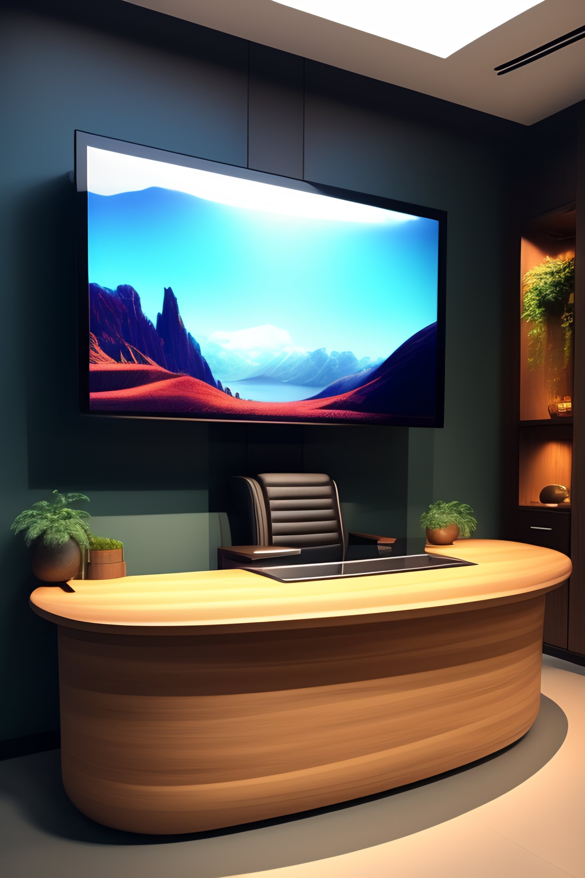 Late Night Talk Show Desk