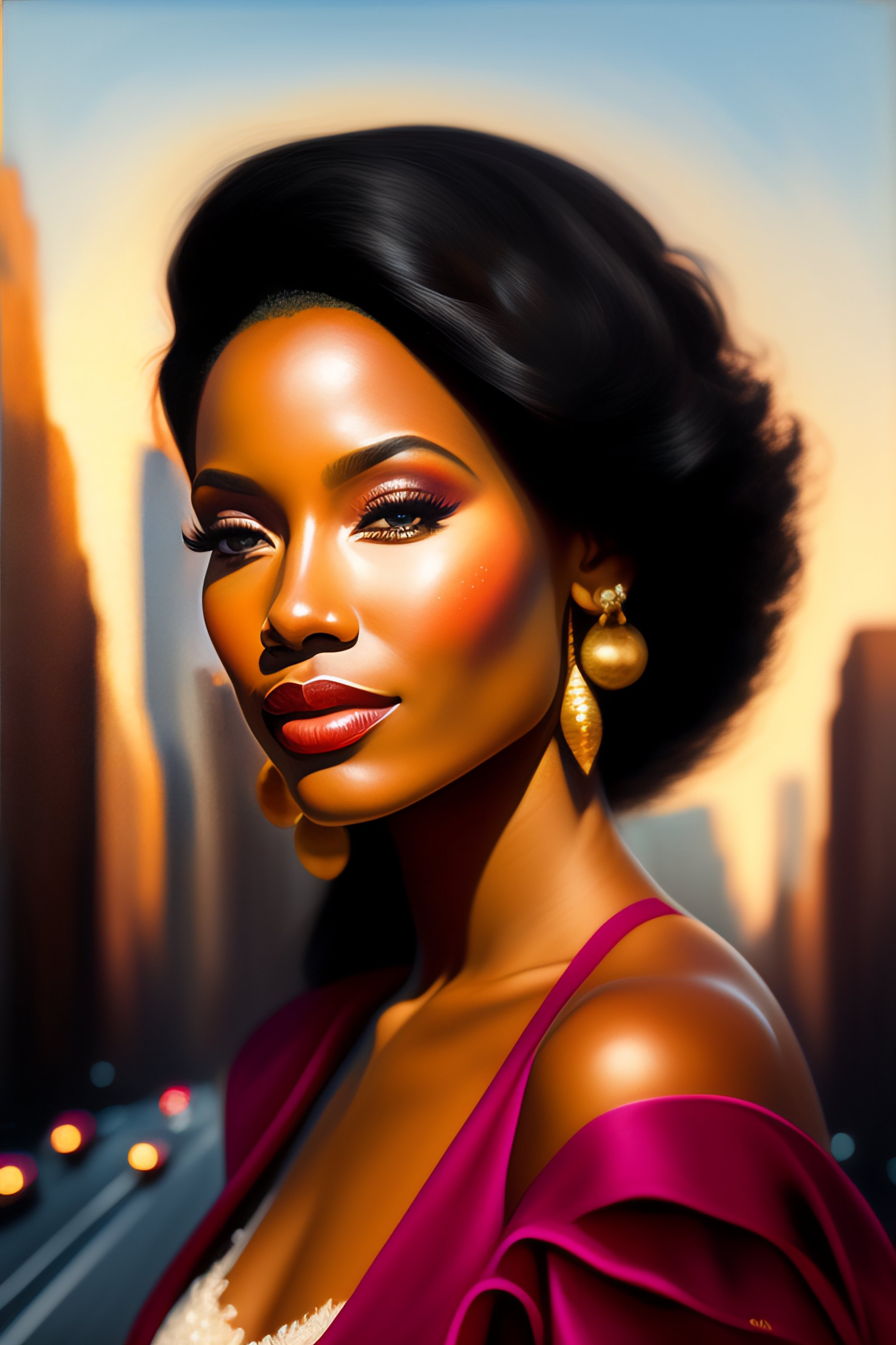 Lexica - Portrait of a beautiful lady in new York