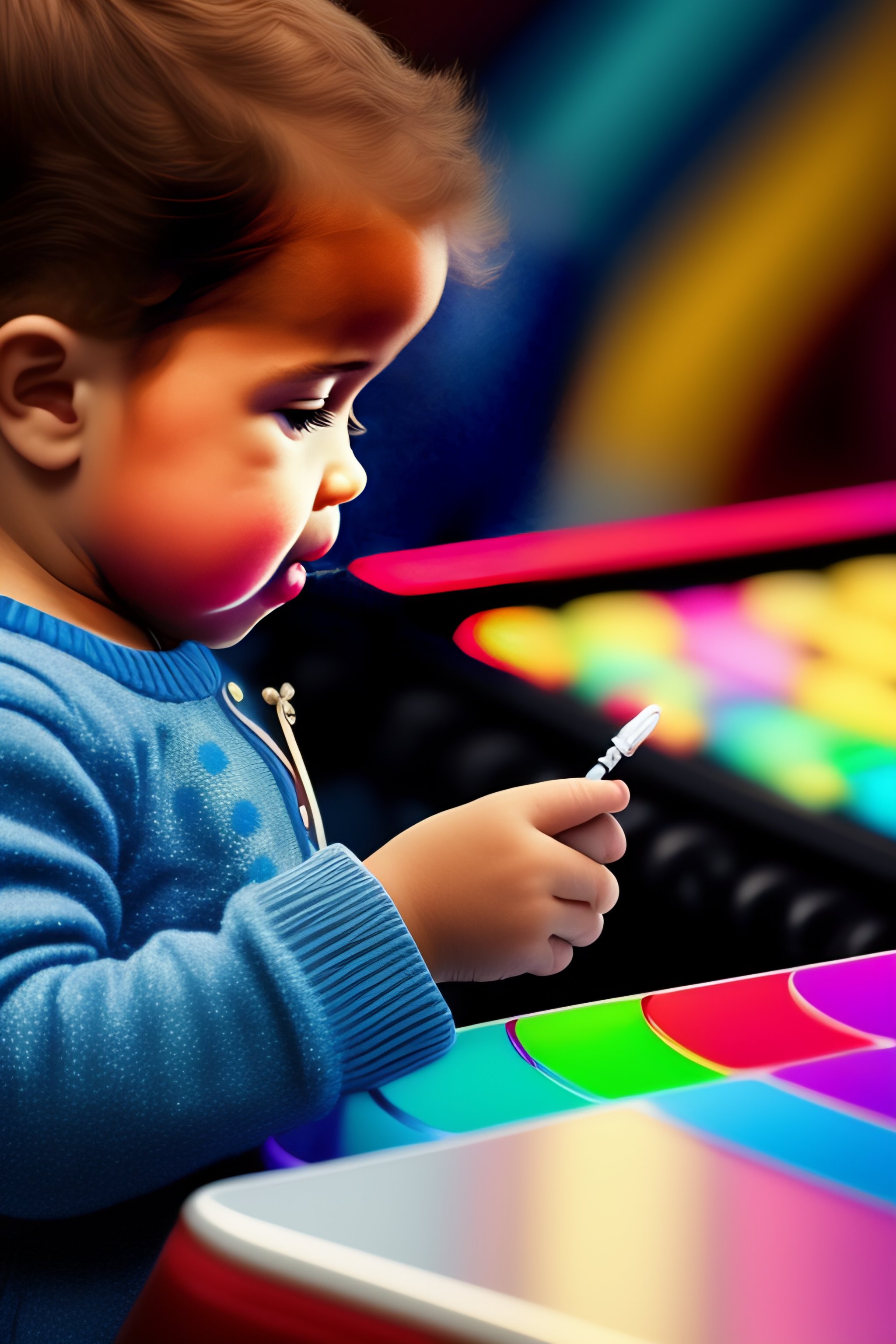 Lexica - A child using a communication device, such as a picture ...