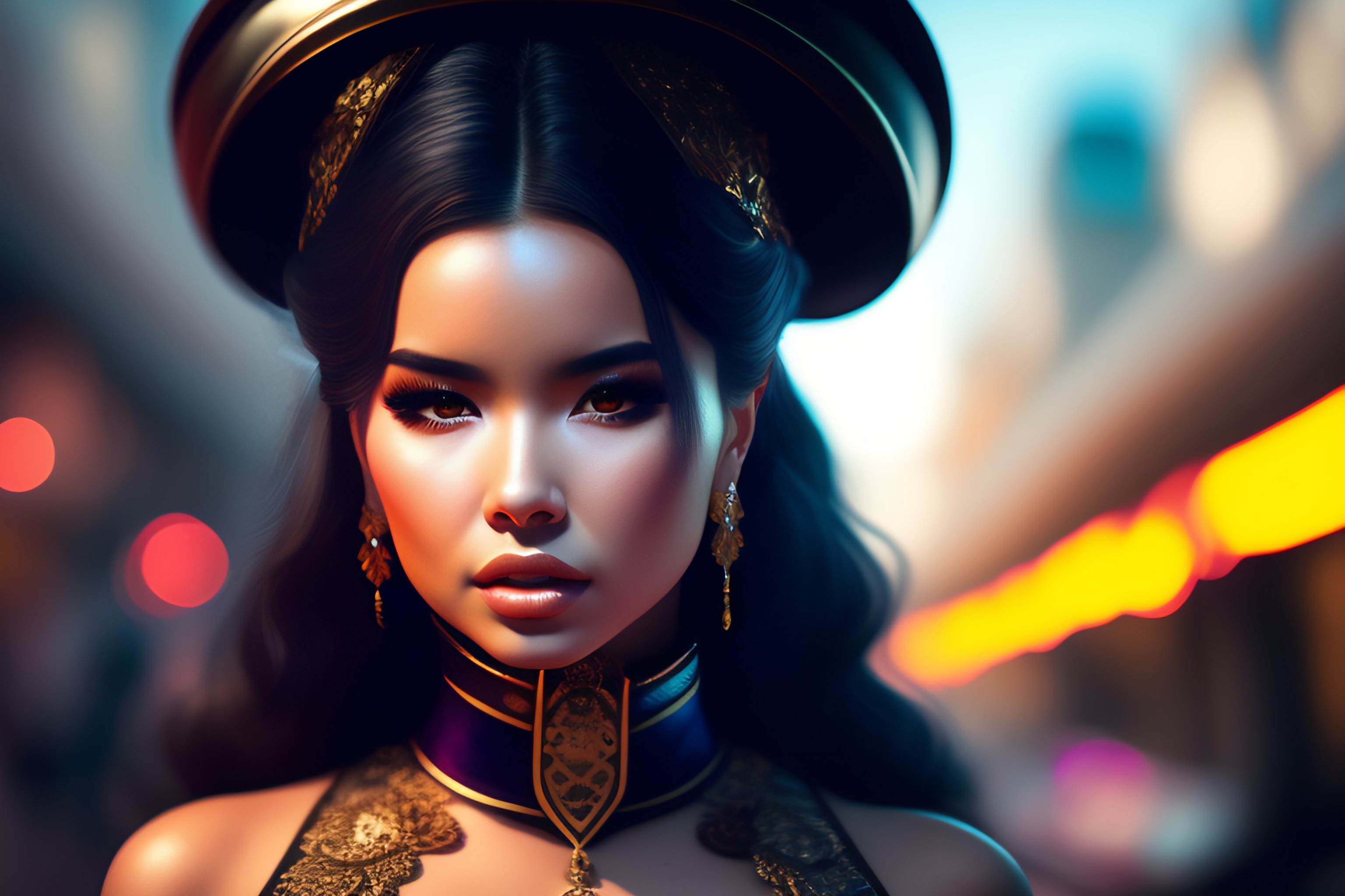 Lexica - Demi Rose decaying in a whirlwind of souls rushing inside the ...