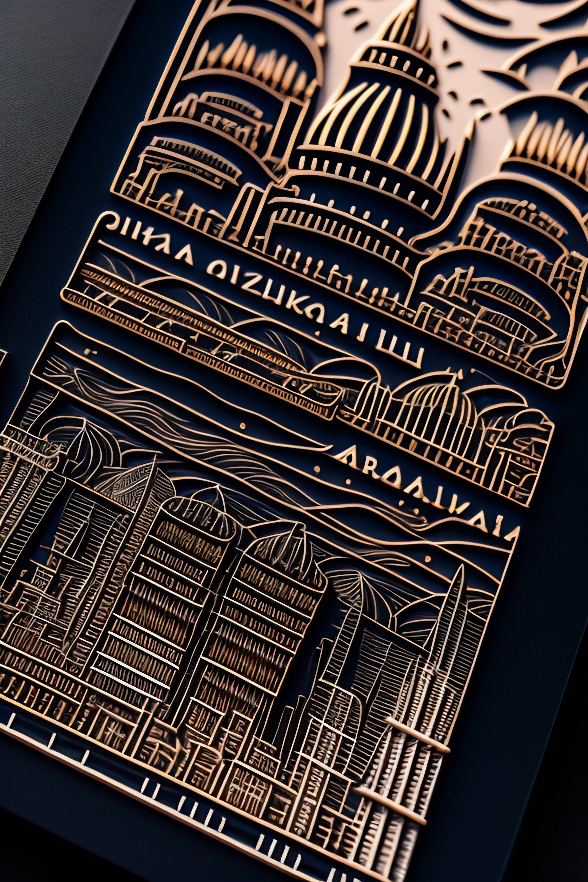 Lexica - An detailed linocut art of the city of İstanbul, fantasy ...