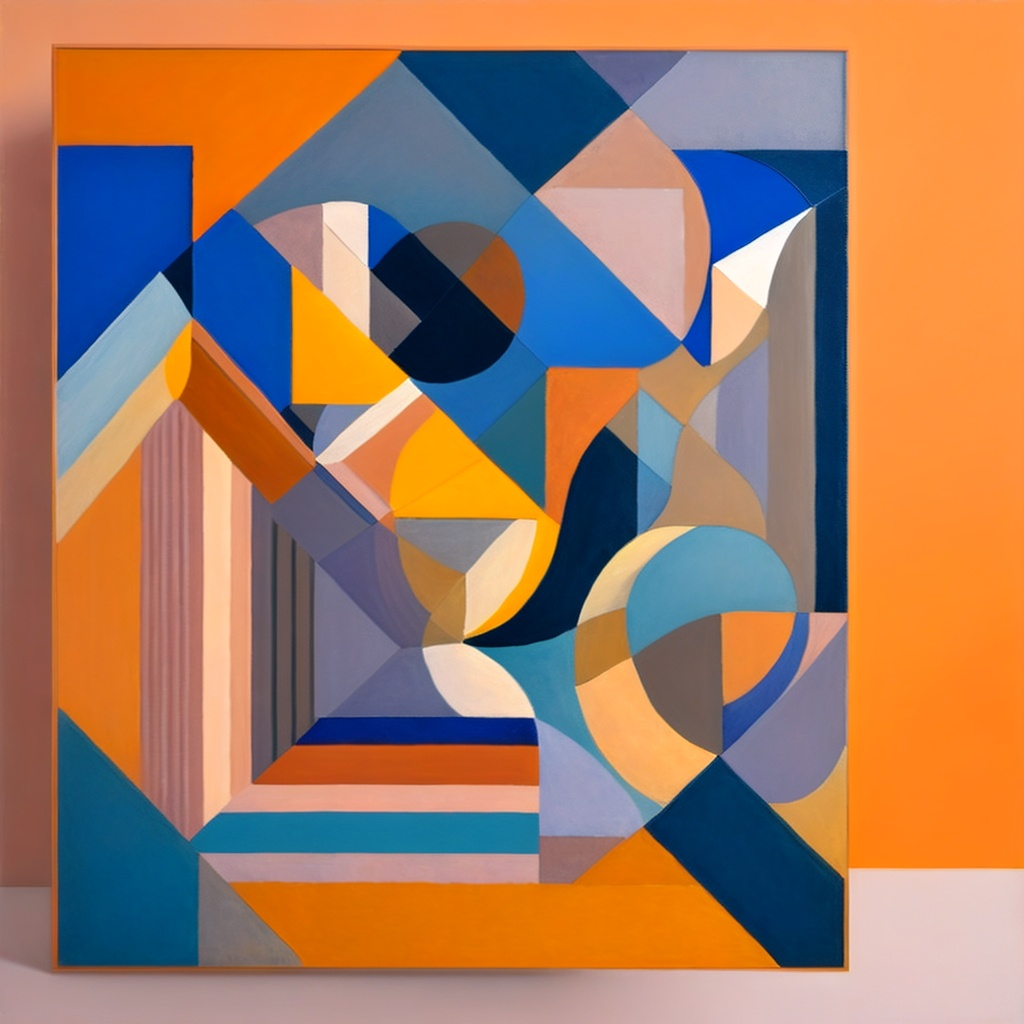 Lexica - Cubist abstract graphic with a palette inspired by Pablo ...