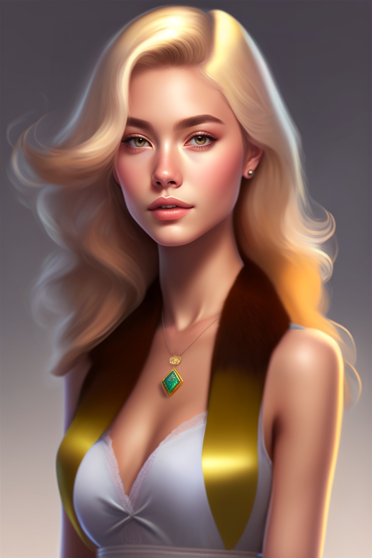 Lexica - A full body, perfect girl, school dress, blondie, 21 yeas old, great face detai