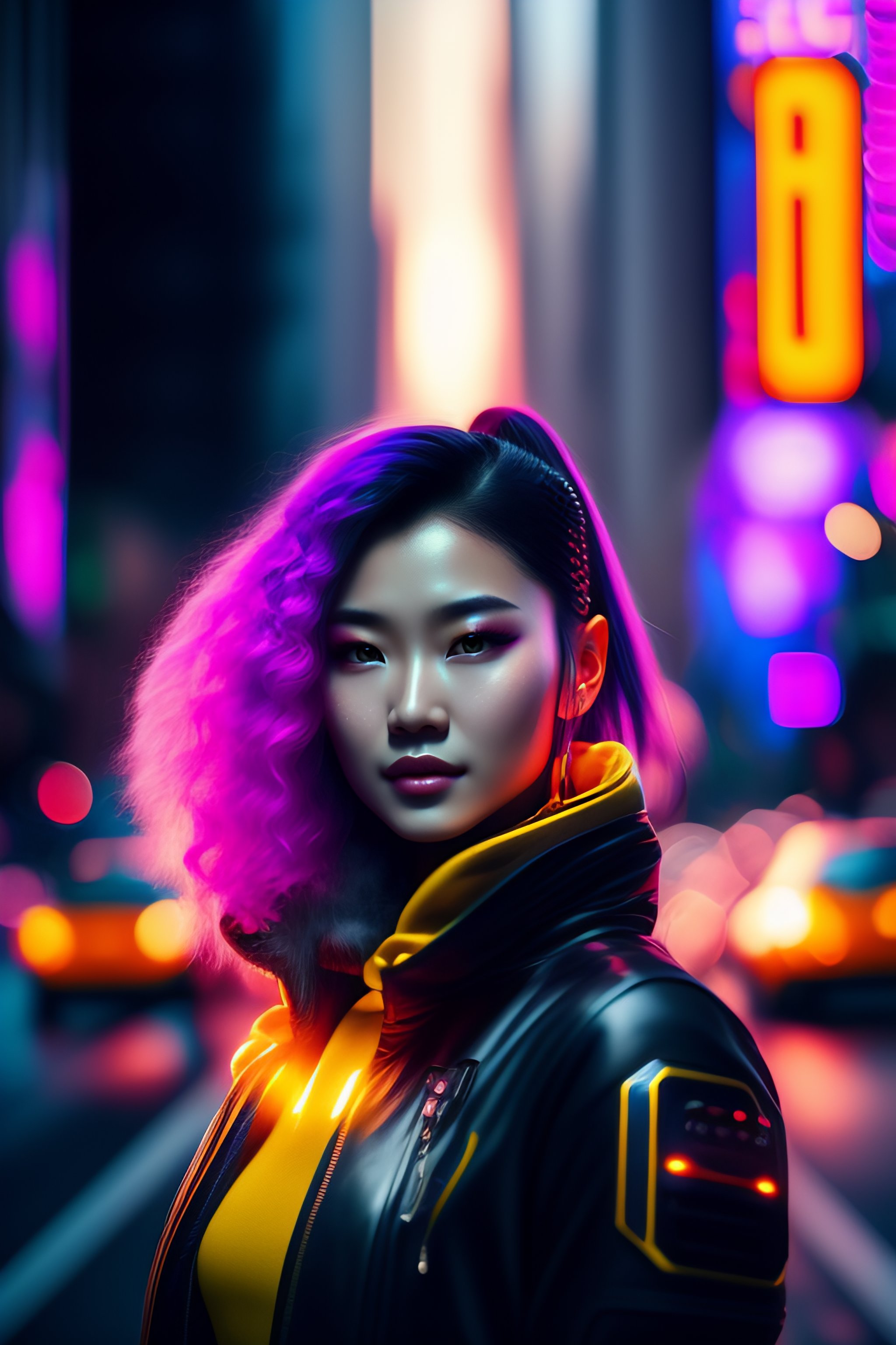 Lexica - Cyberpunk beautiful cute cyborg girl, 2060, newyork, photo ...