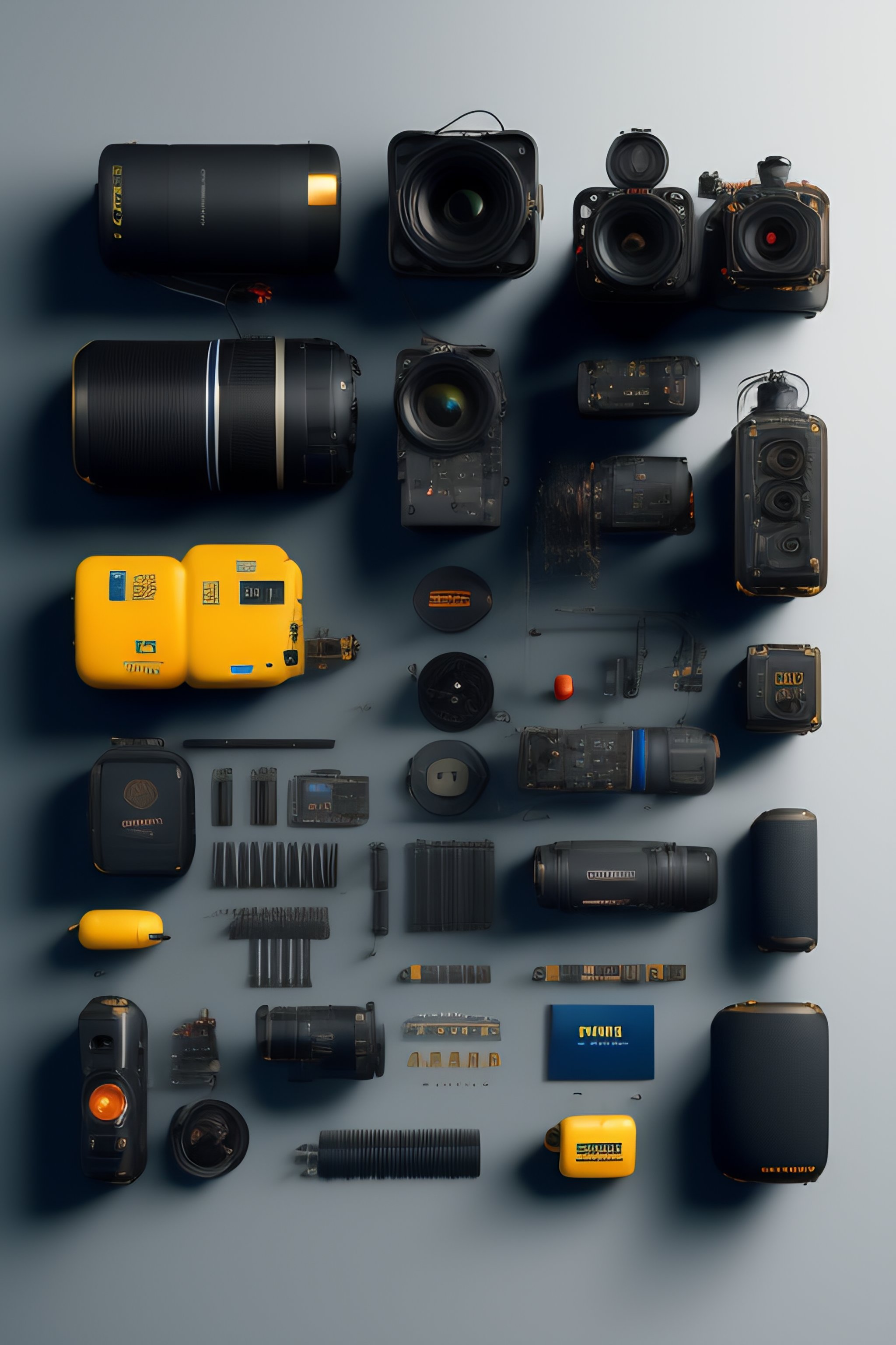 Lexica - "ARRI Alexa Mini", knolling, deconstruction, highly detailed ...