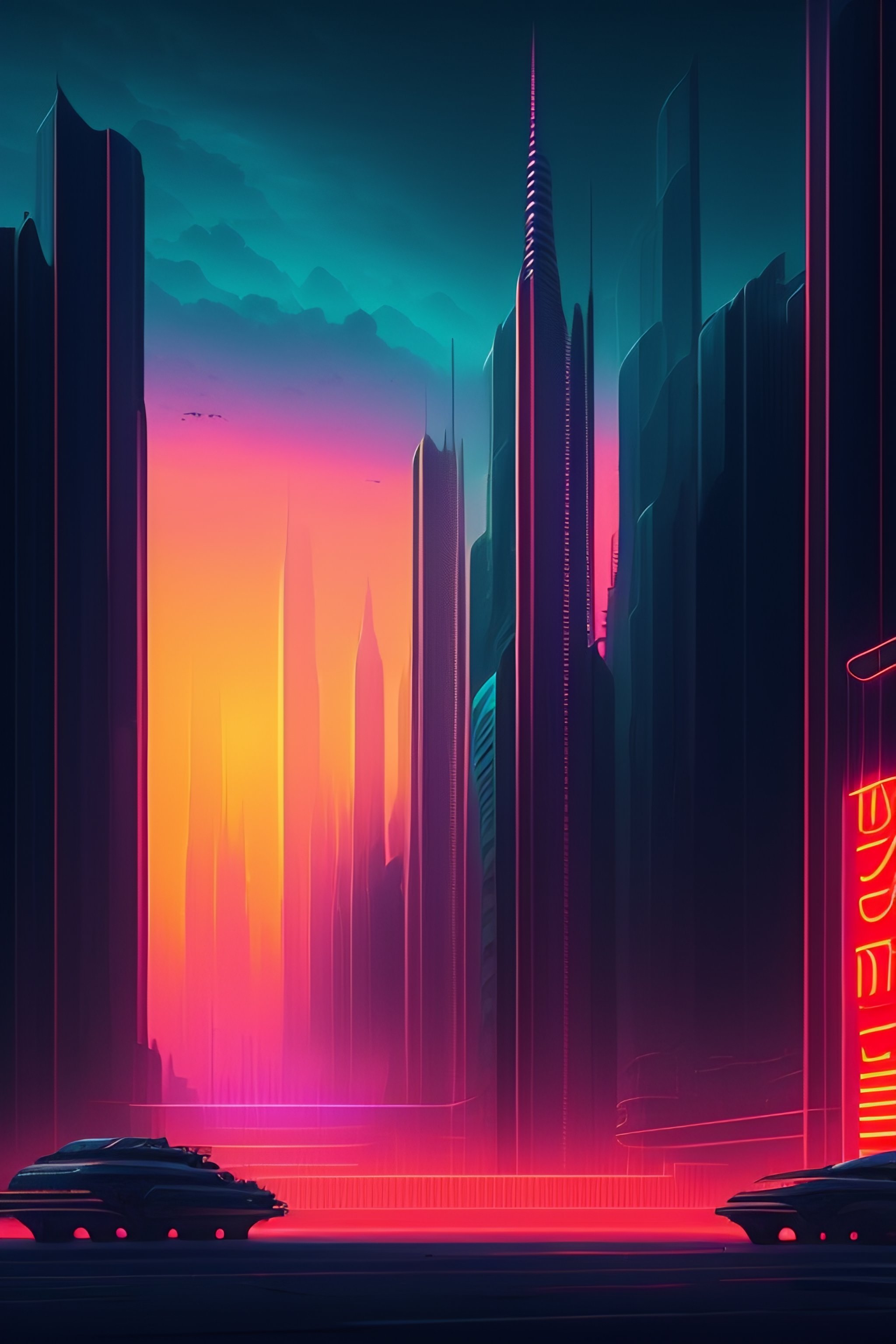 Lexica - Illustration of a dead city, dark, melancholic, futuristic ...