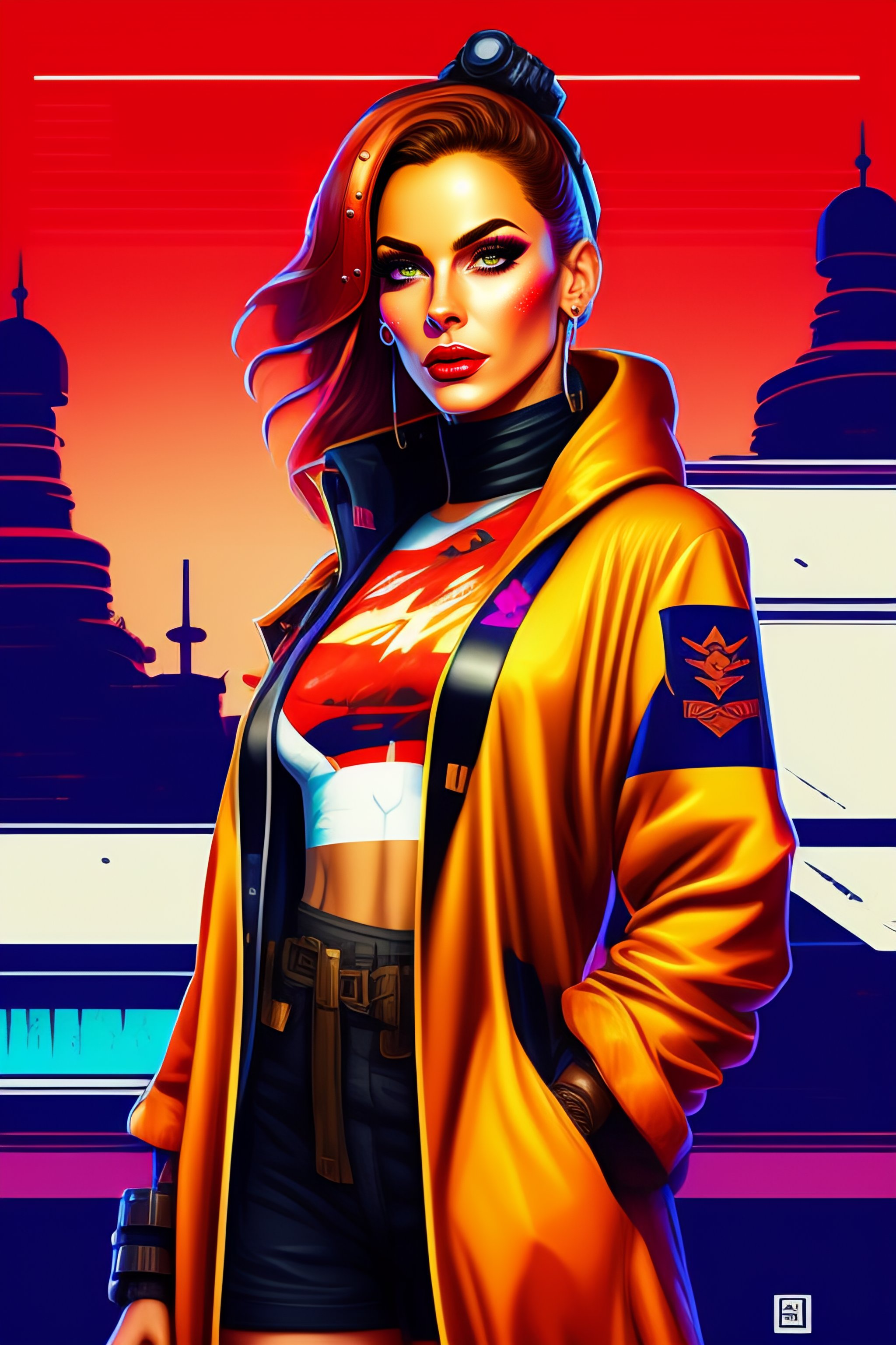 Lexica - Cammy Whiteas An anthropomorphic beautiful female borderlands ...