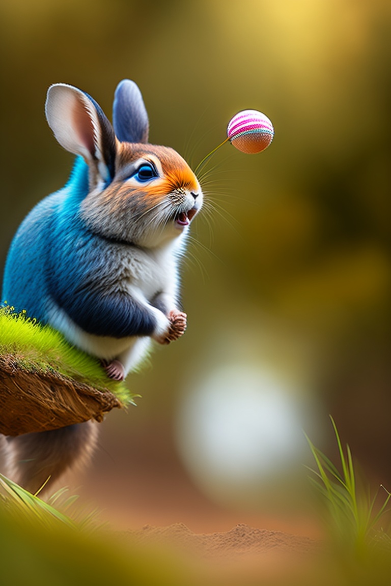 Lexica - Deep in the forest, furry animals like squirrels and bunny ...