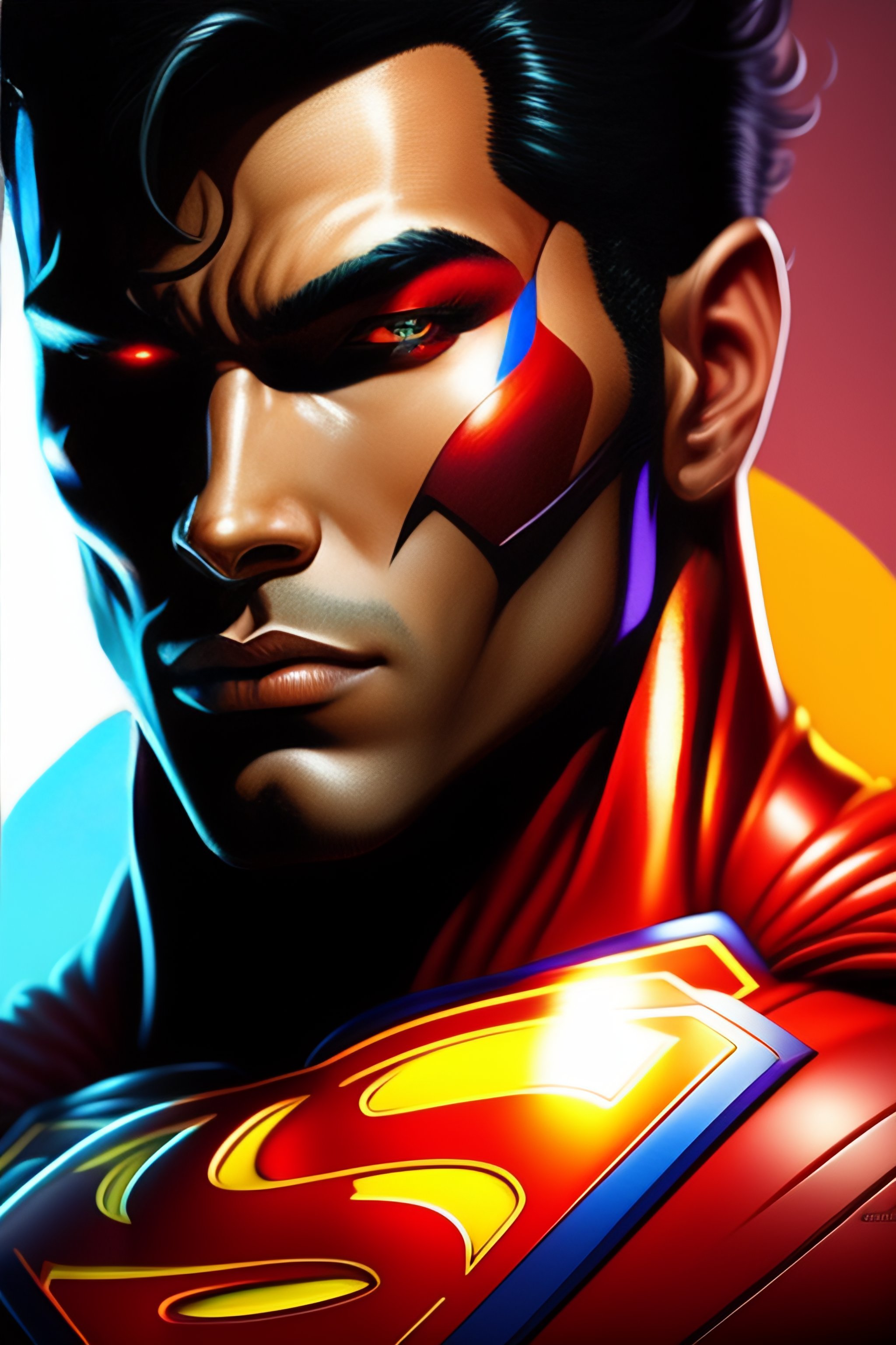 Lexica - Colorful!!! venom superman portrait by laurie greasley and ...