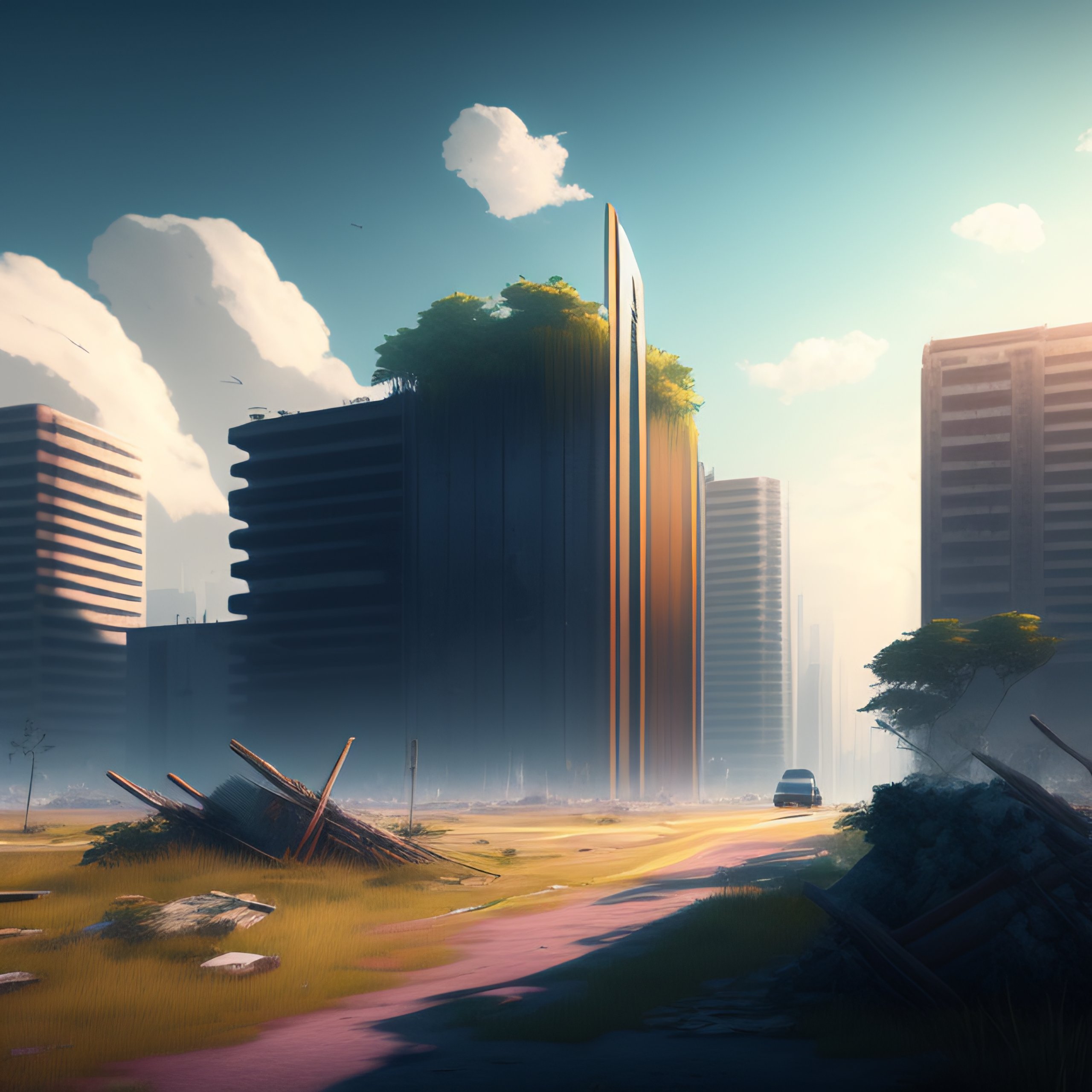 Abandoned City Wallpaper